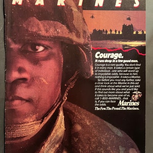 1980's United States Marines Advertisement - Etsy