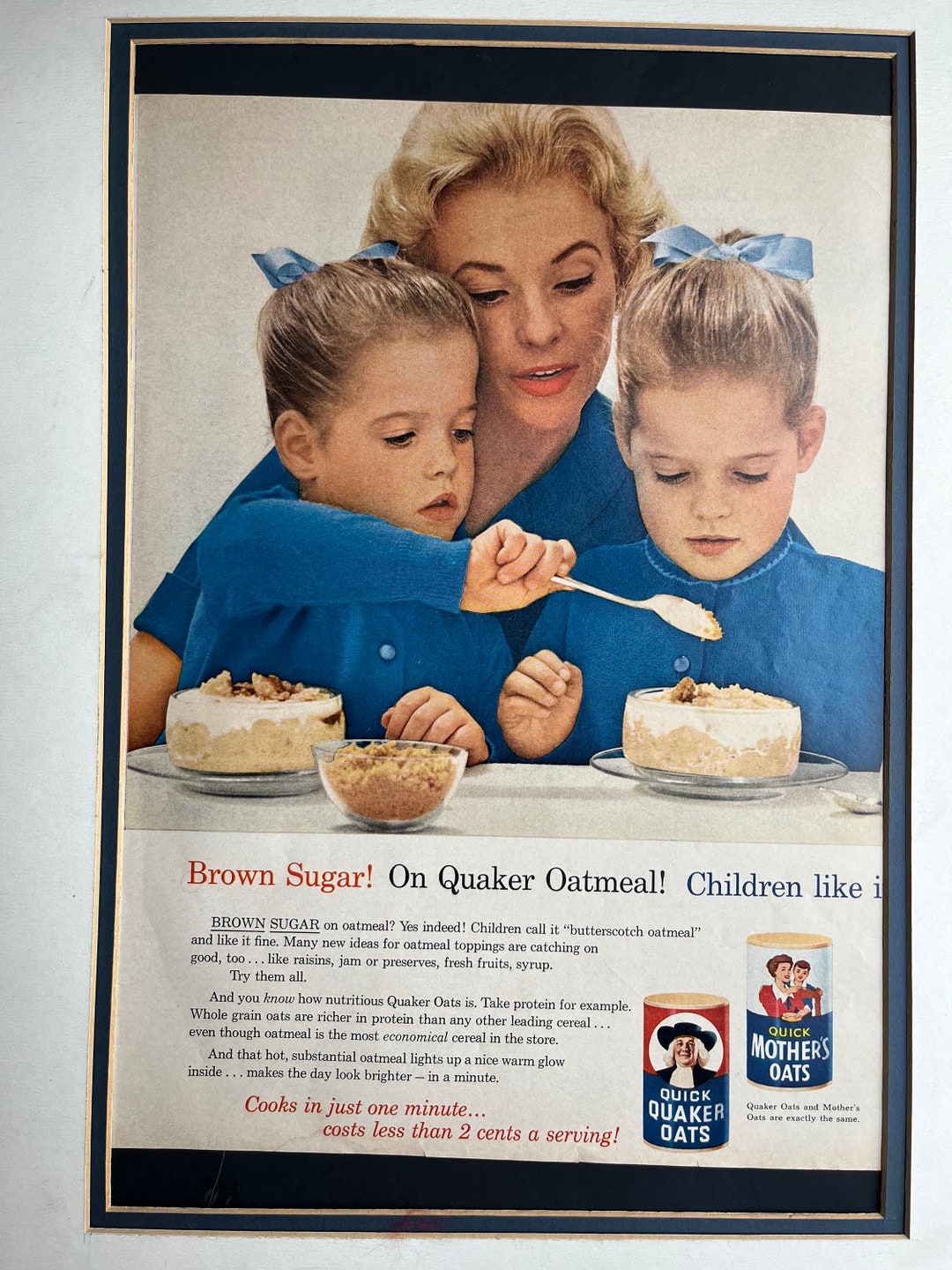 1960's Quaker Oat Original Print Advertisement - Etsy