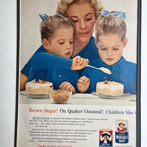 1960's Quaker Oat Original Print Advertisement - Etsy