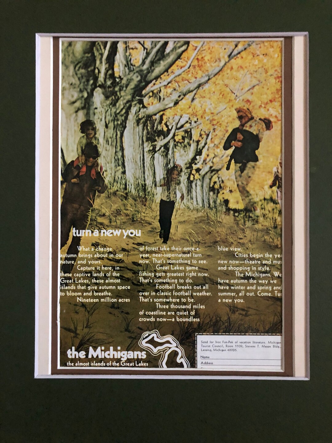 1970's Michigan Tourism Print Advertisement - Etsy