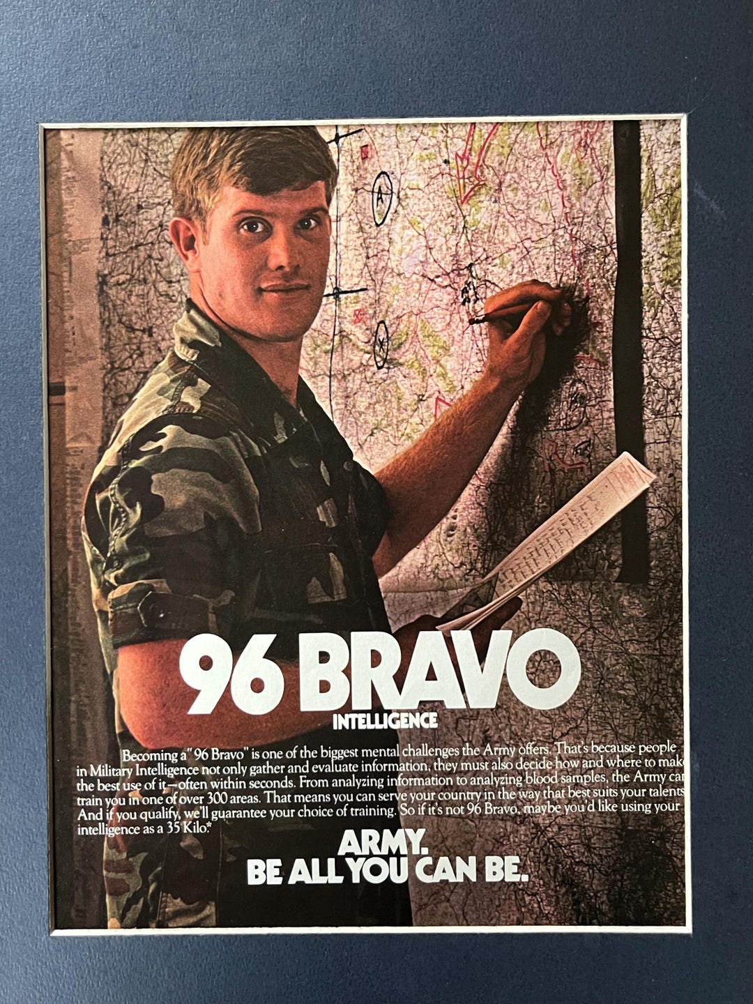 1980's US Army Advertisement "96 Bravo” - Etsy