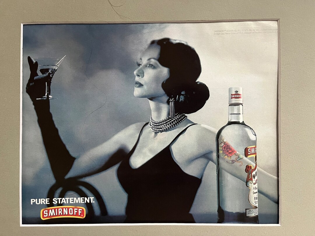 1990's Smirnoff "pure Statement" Advertisement - Etsy