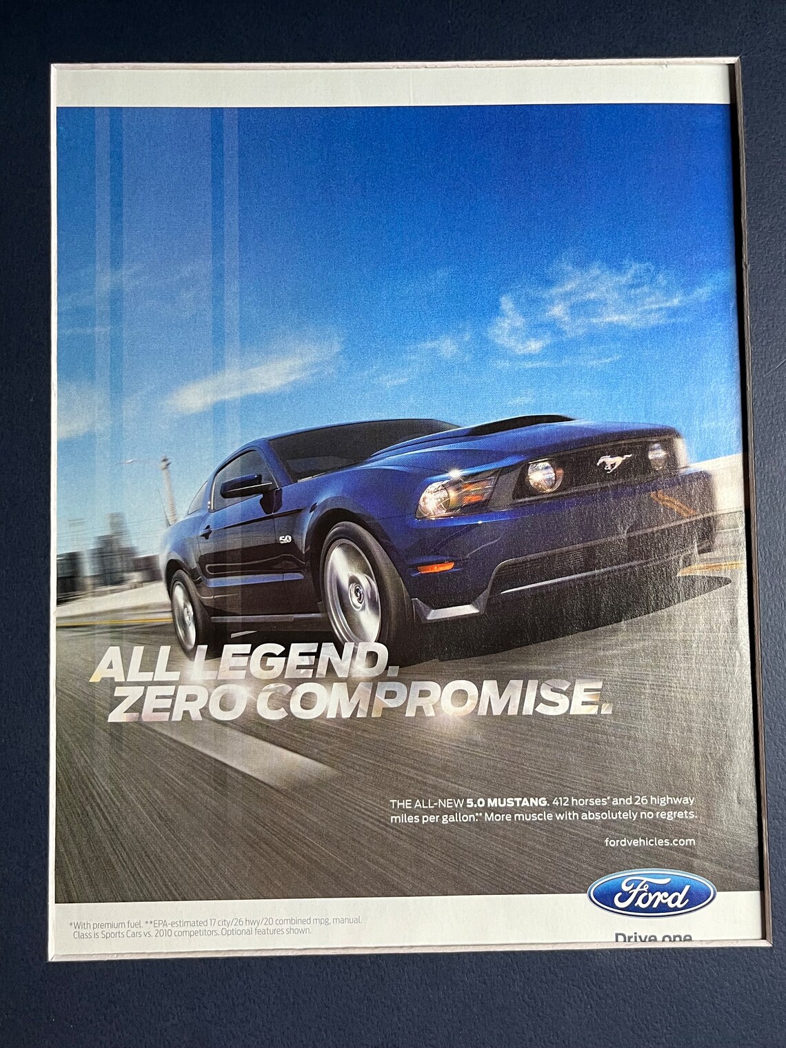 2000's Ford 5.0 Mustang Print Advertisement - Etsy