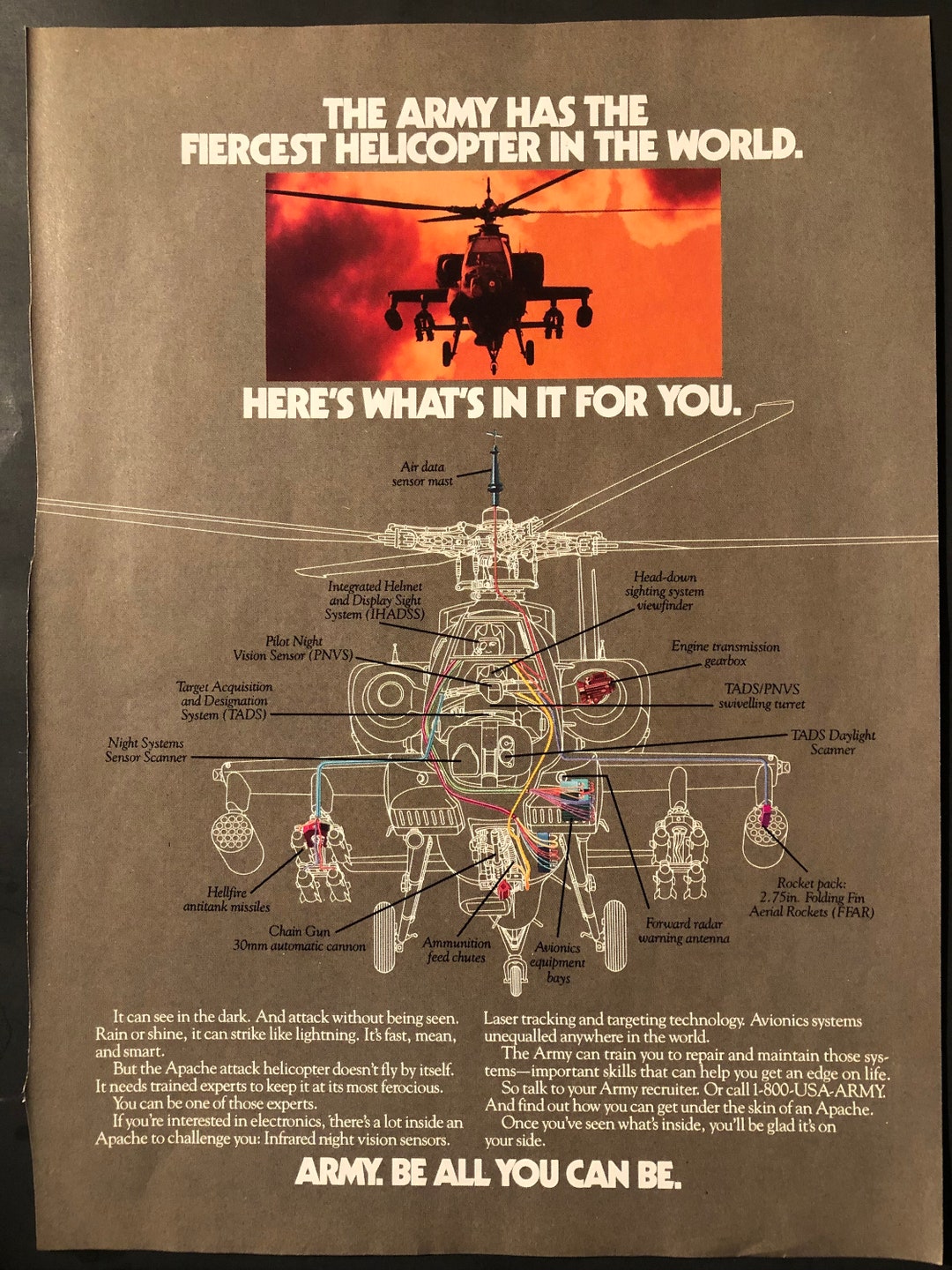 1980's US Army Advertisement - Etsy