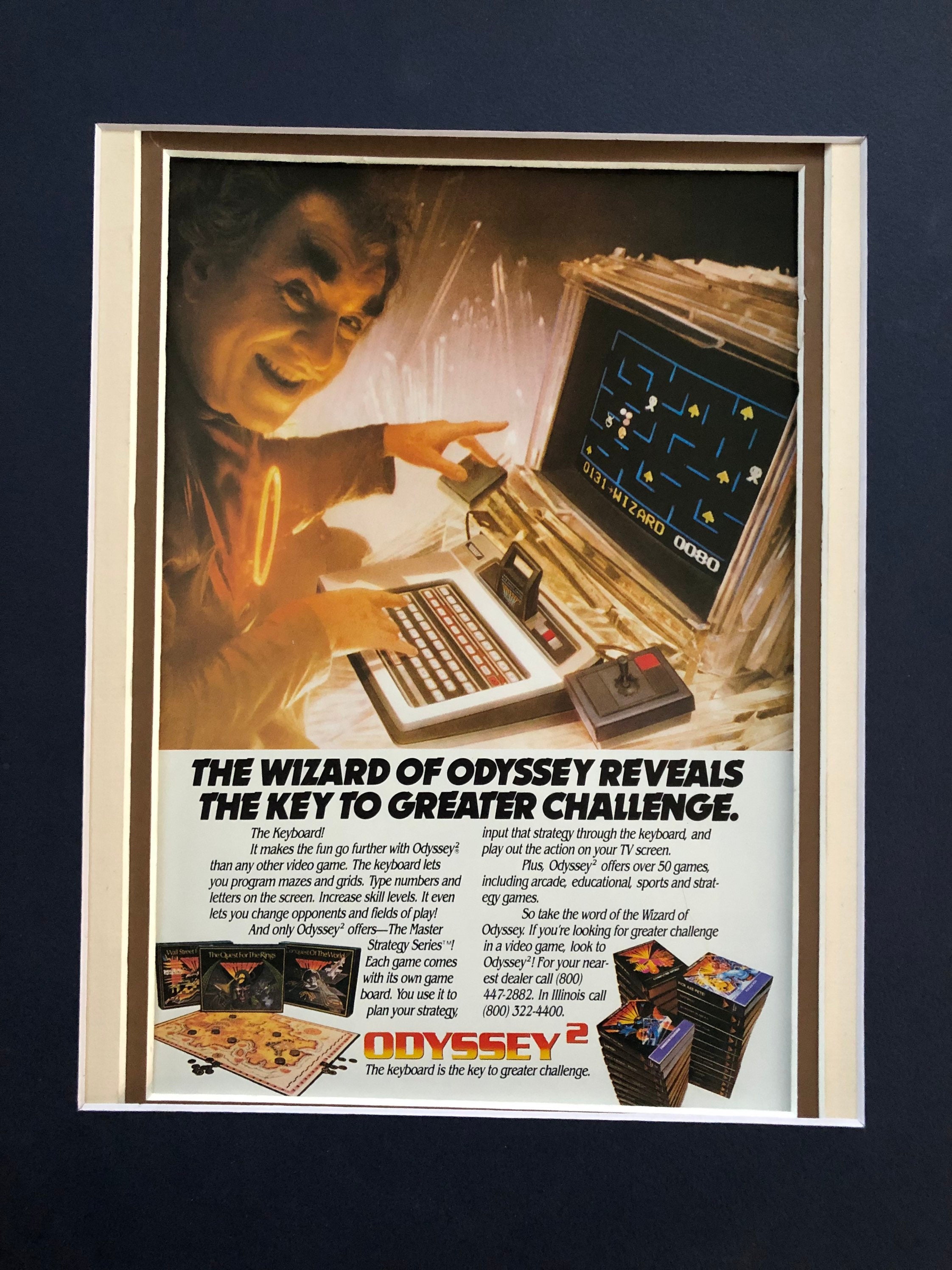 1980's Odyssey 2 Video Game Advertisement the Wizard of Odyssey Reveals ...