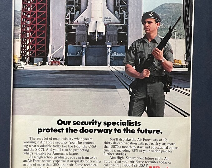 1980's United States Air Force Advertisement - Etsy