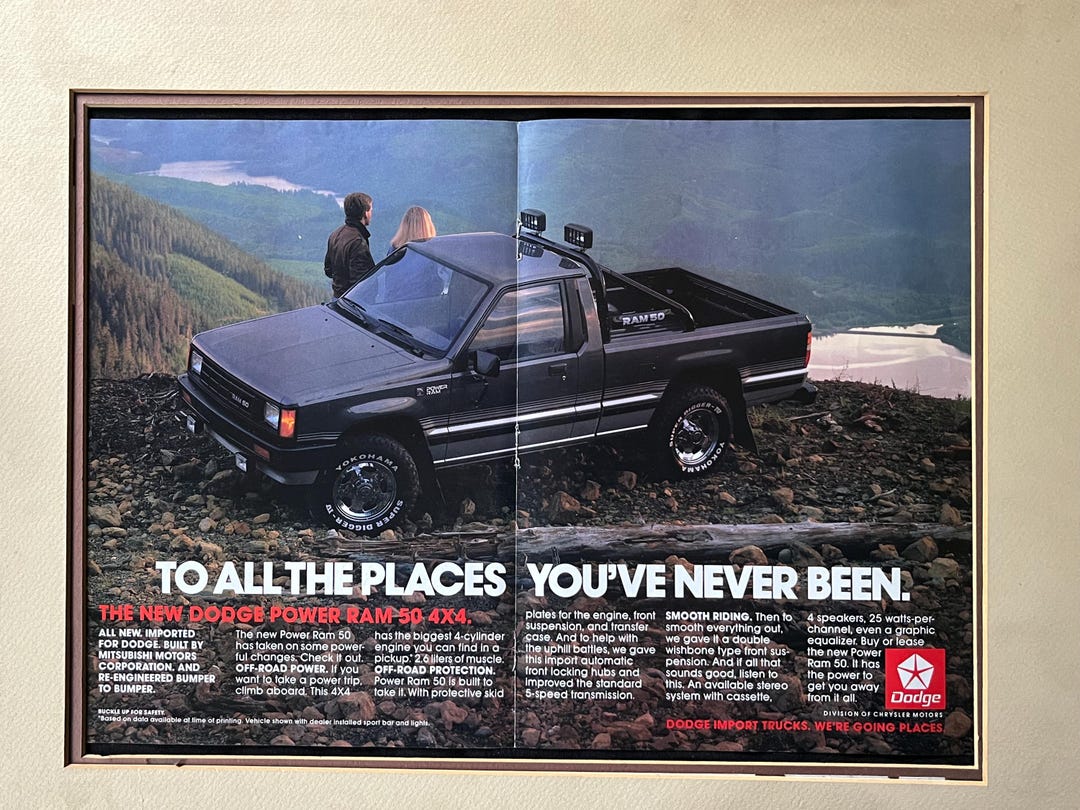 1980's Dodge Power Ram 50 Truck Advertisement - Etsy