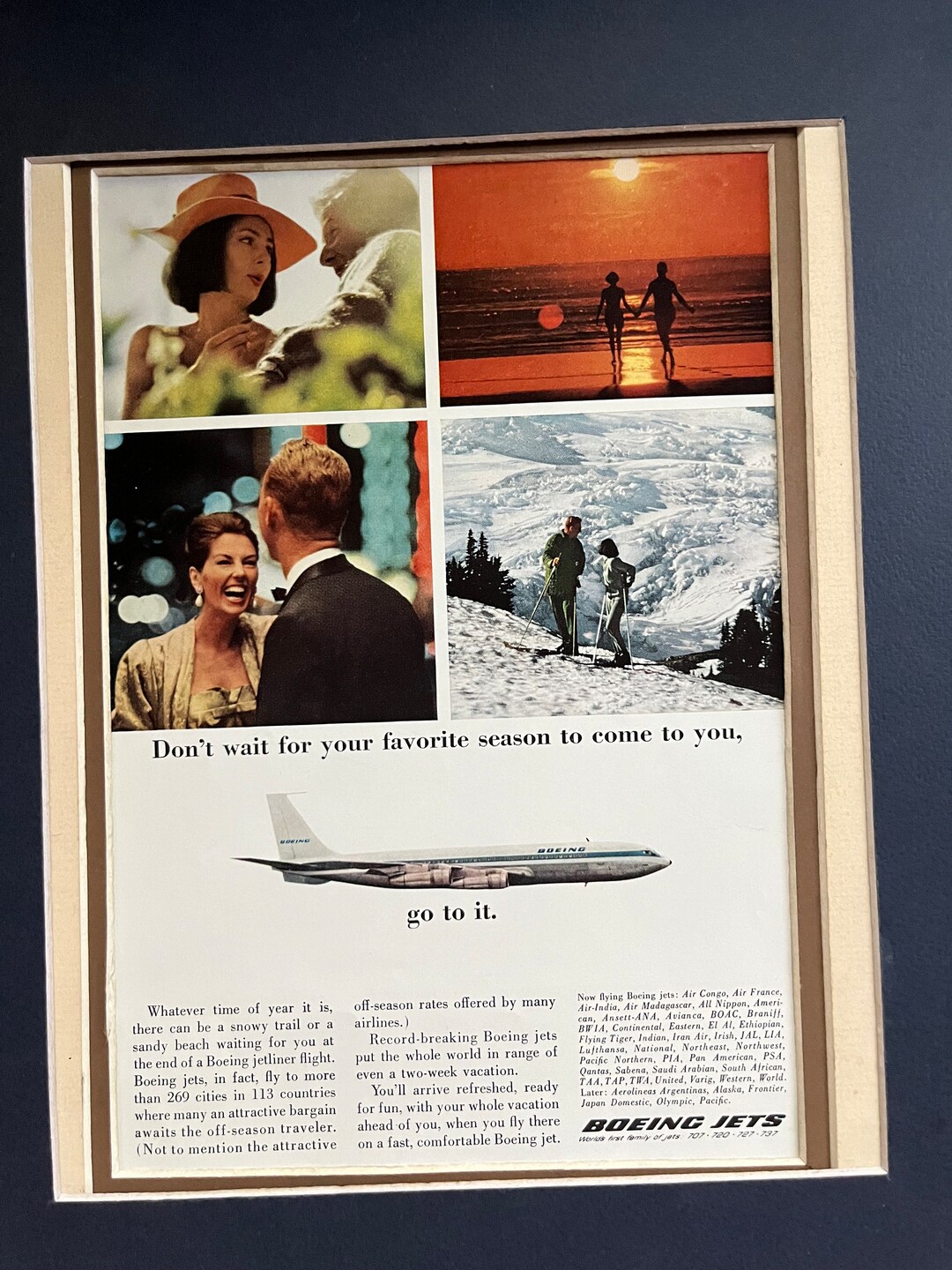 1960's Boeing Jets Print Advertisement - Etsy