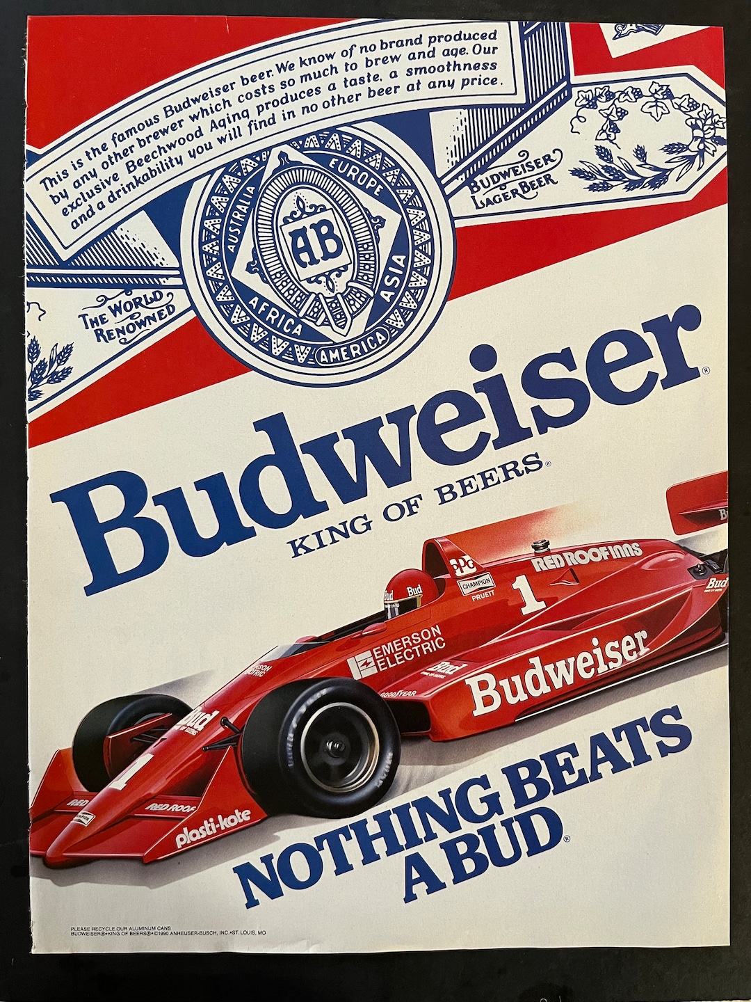 1990's Bud Beer Advertisement - Etsy