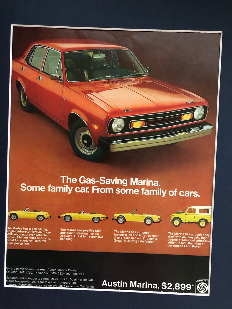 1970's Austin Marina Print Advertisement - Etsy Canada