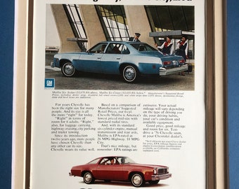1970's Chevy Monza Print Advertisement | Etsy