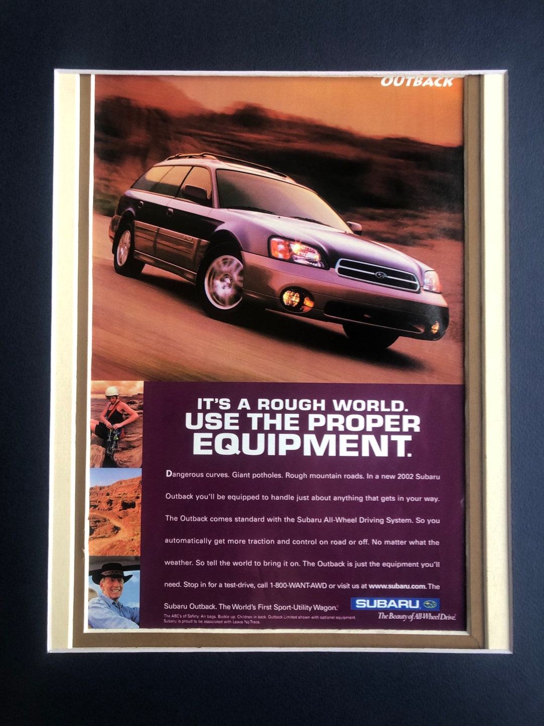 2000'S Subaru Outback Advertisement - Etsy