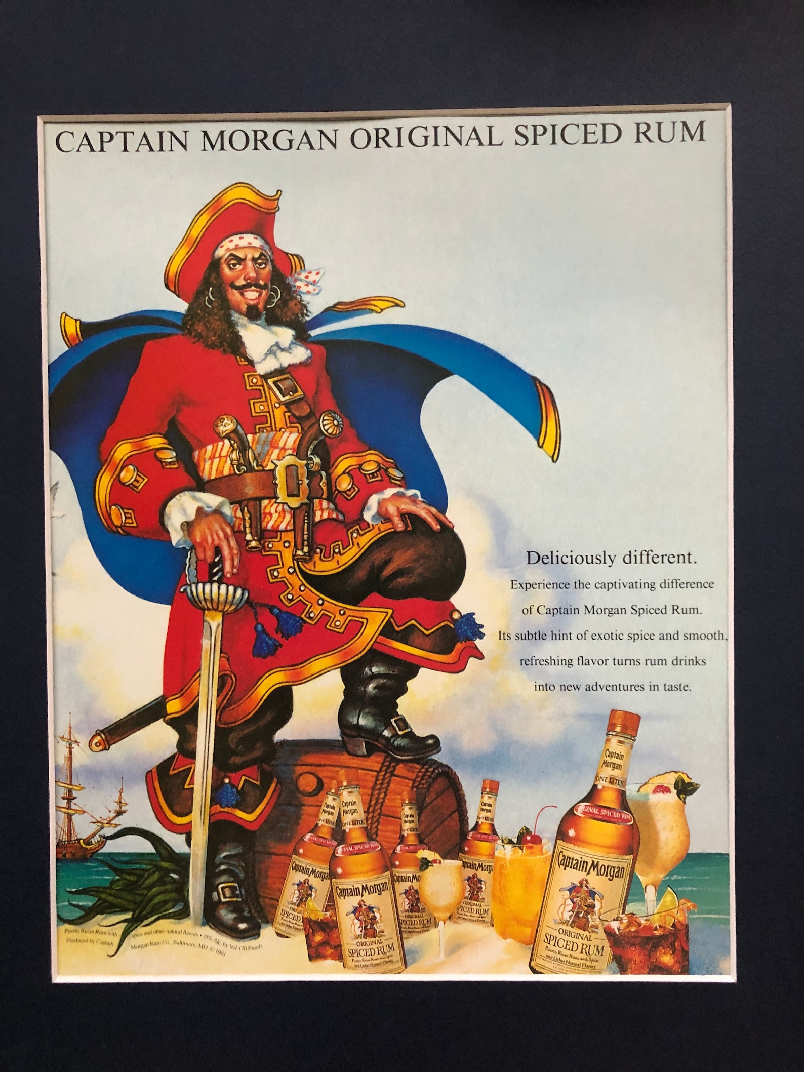 1990's Captain Morgan Advertisement deliciously - Etsy