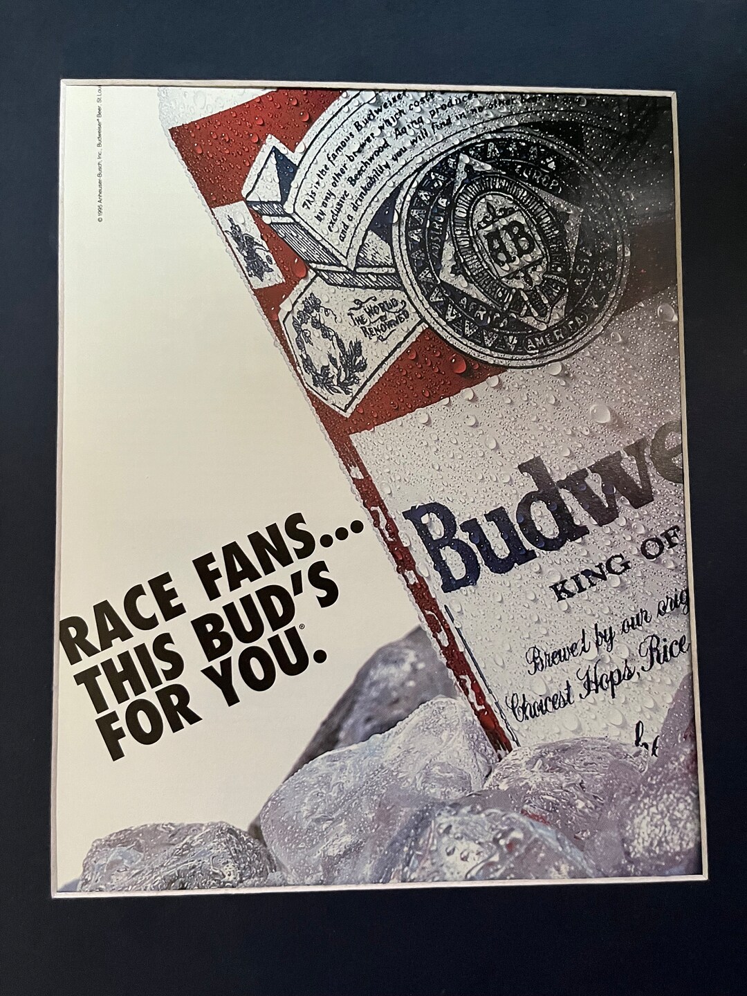 1990's Bud Beer Advertisement - Etsy