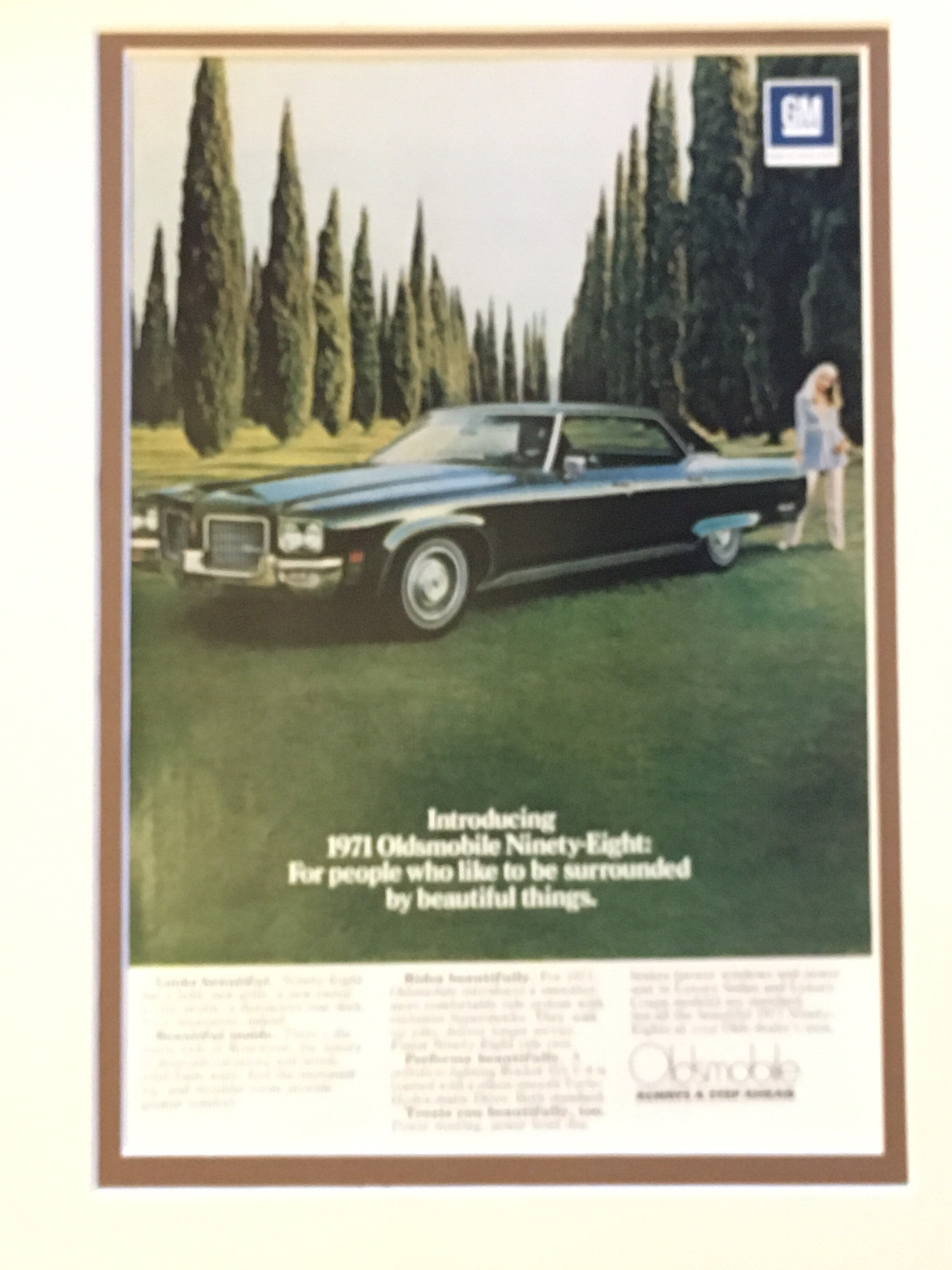 1970's Oldsmobile Ninety-eight Print Advertisement "for People Who Like ...