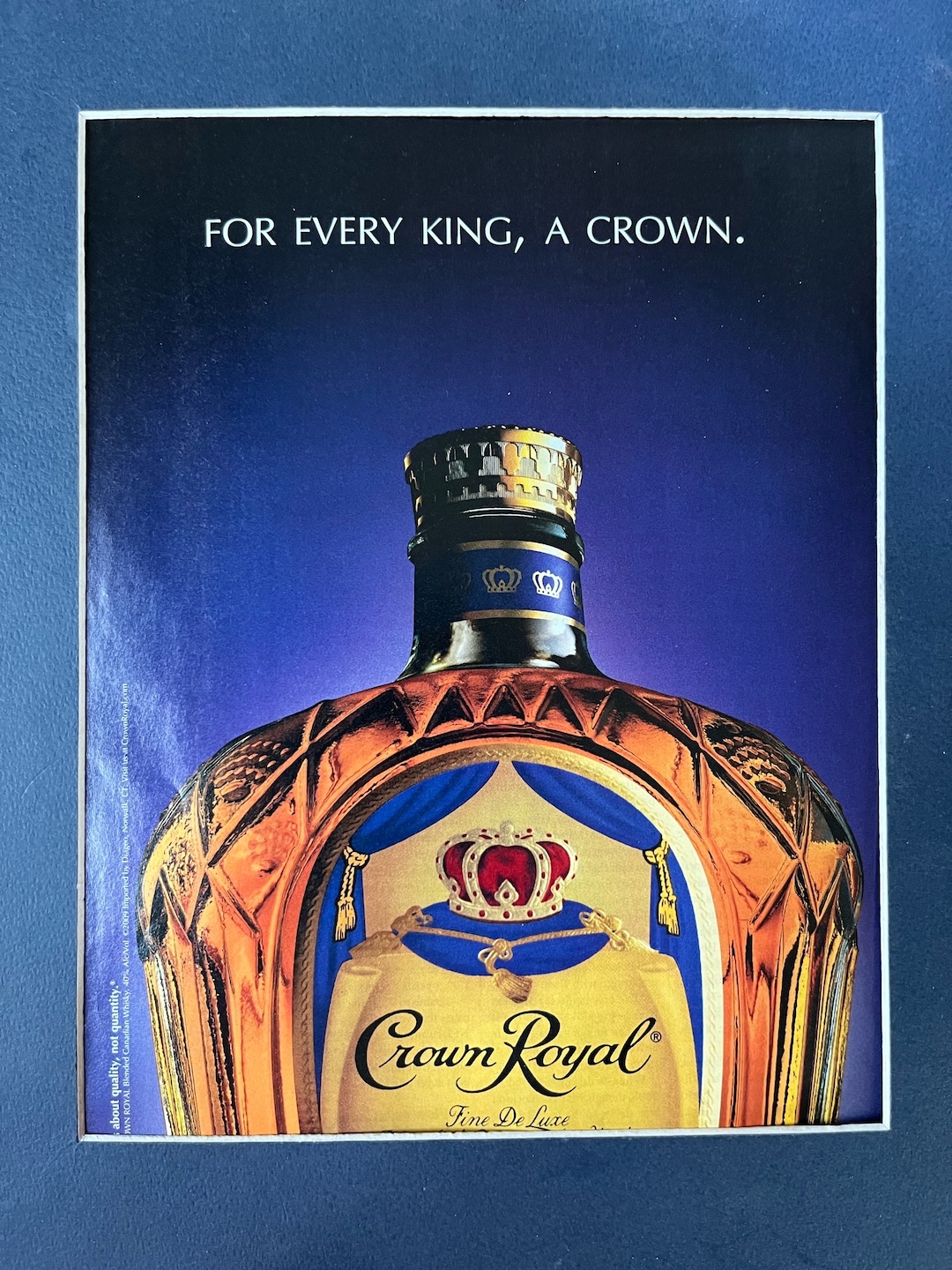 00’s Crown Royal Print Advertisement - Etsy