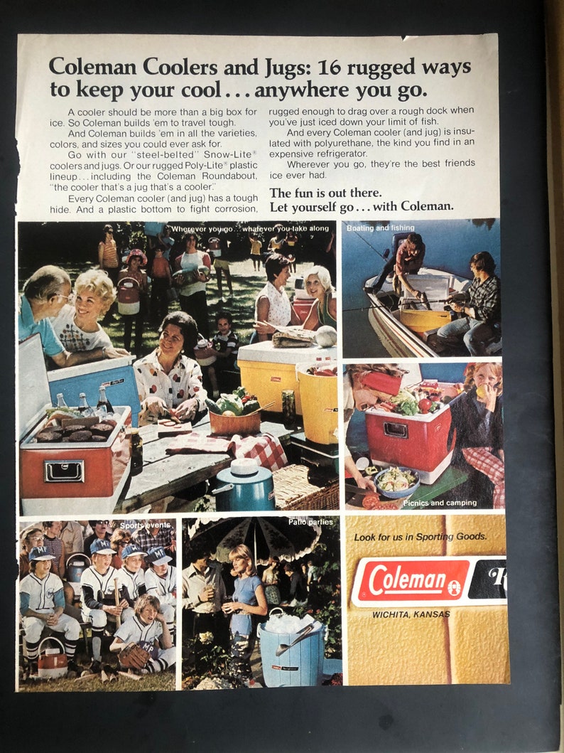 1970's Coleman Original Print Advertisement - Etsy