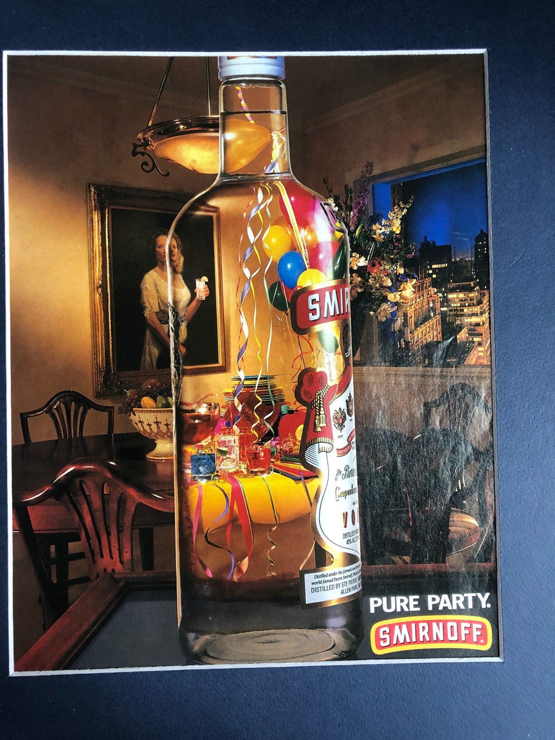 1990's Smirnoff Advertisement "pure Party" - Etsy