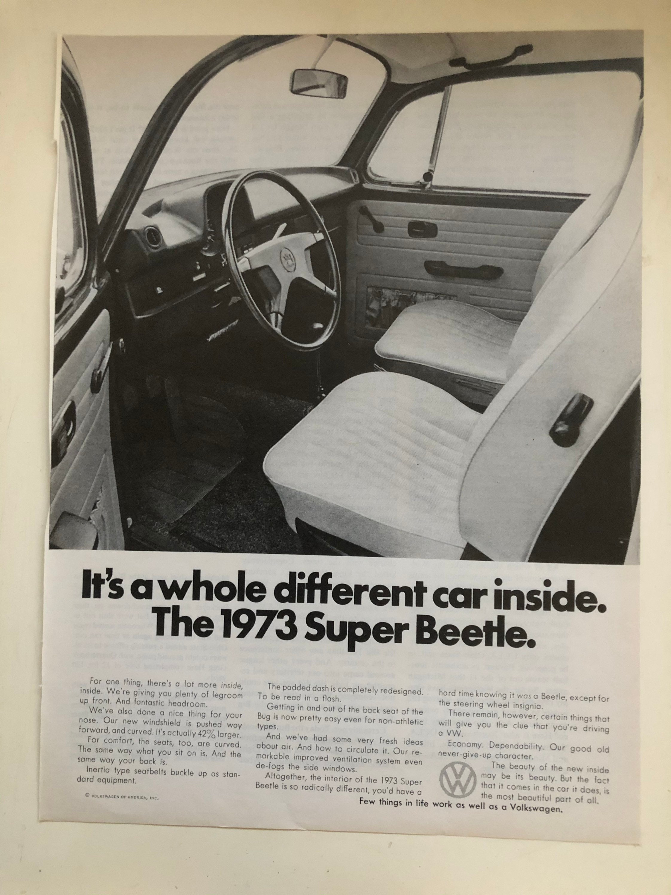 1970's Volkswagen Beetle Advertisement - Etsy