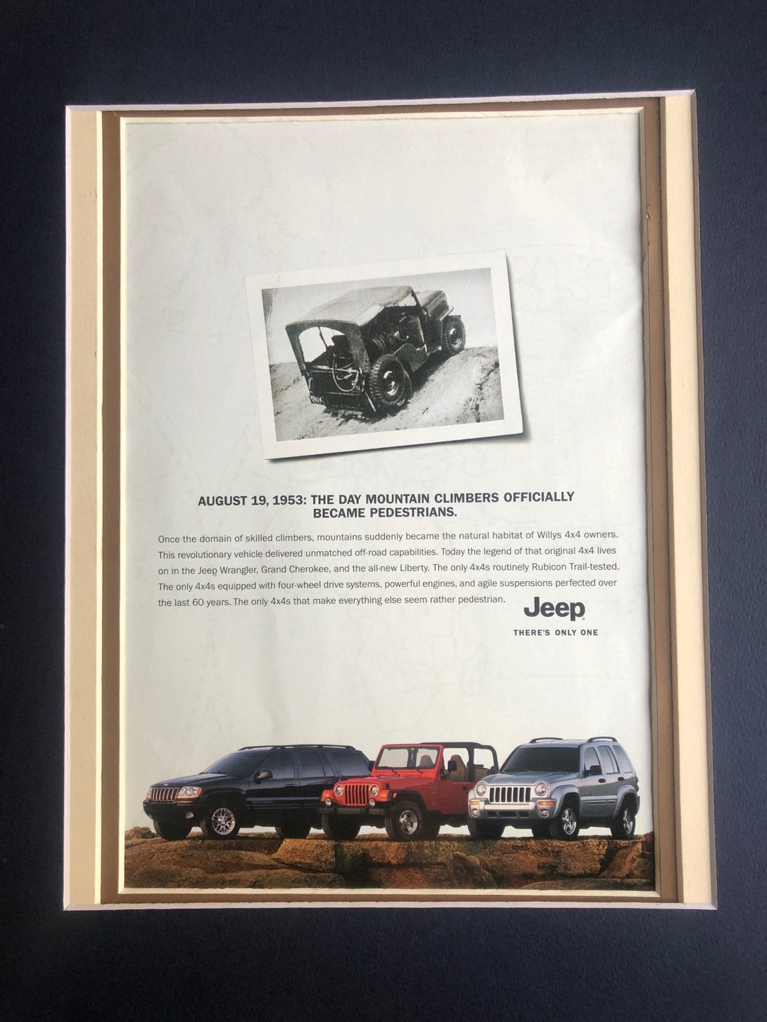 2000's Jeep 4x4 Advertisement - Etsy