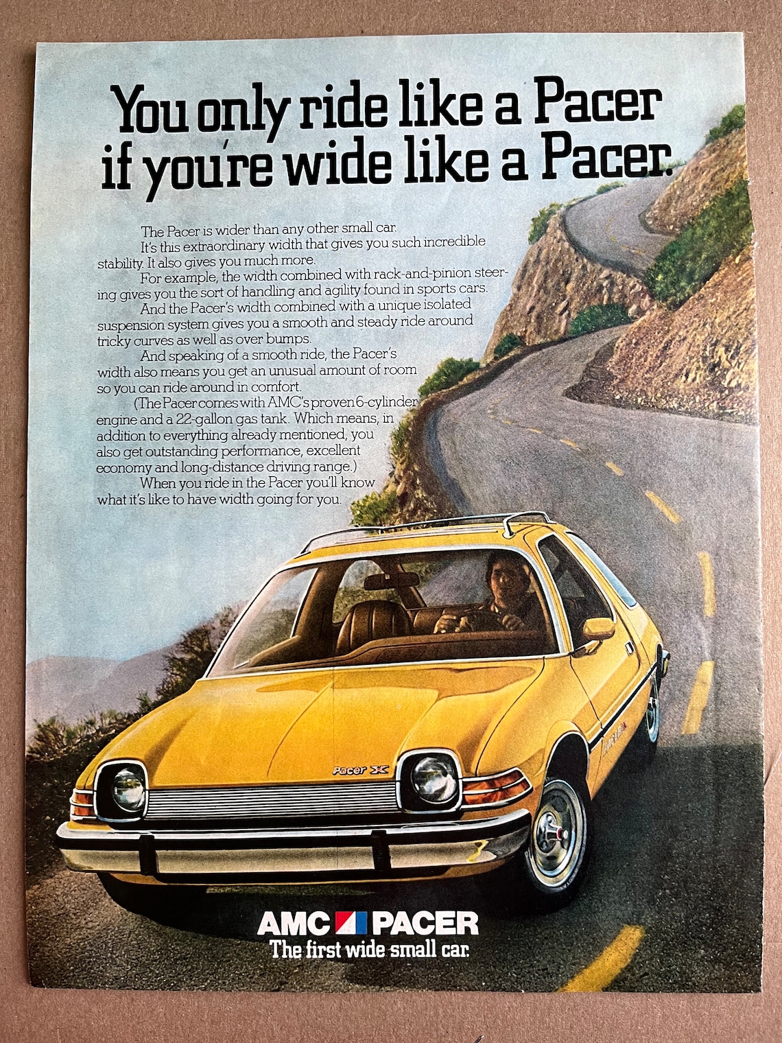 70's AMC Pacer Advertisement - Etsy