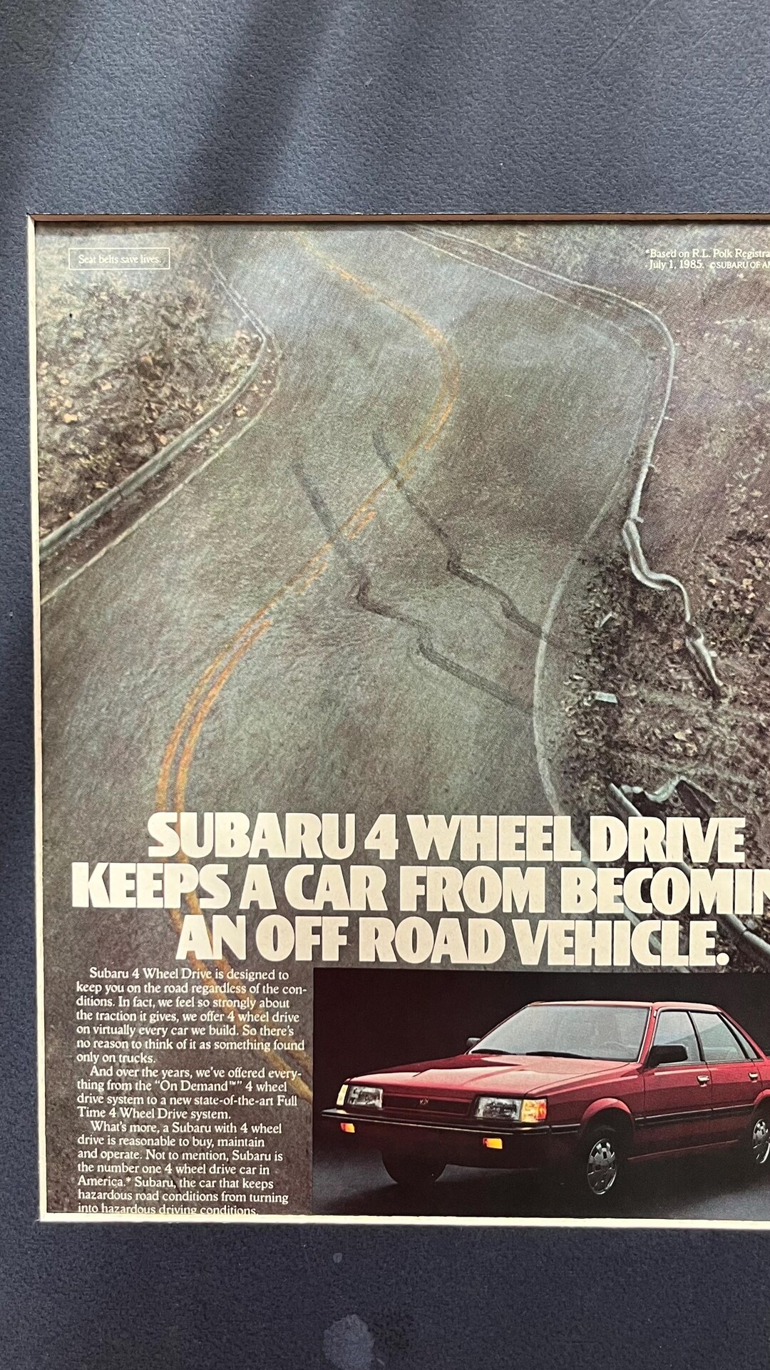 80's Subaru 4 Wheel Drive Advertisement - Etsy