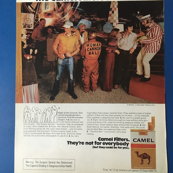 Camel Cigarette Poster - Etsy