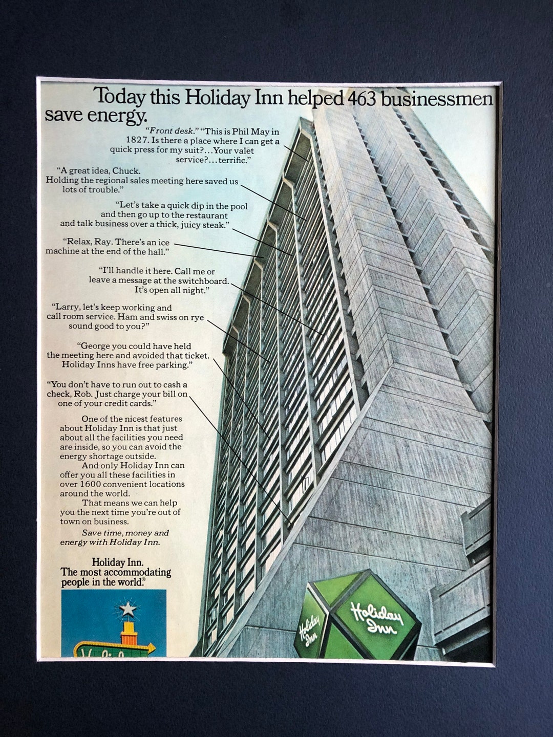 1970's Holiday Inn Print Advertisement - Etsy