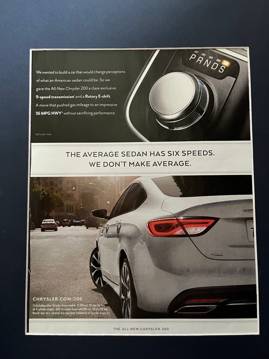 2000's Chrysler 200 Print Advertisement - Etsy