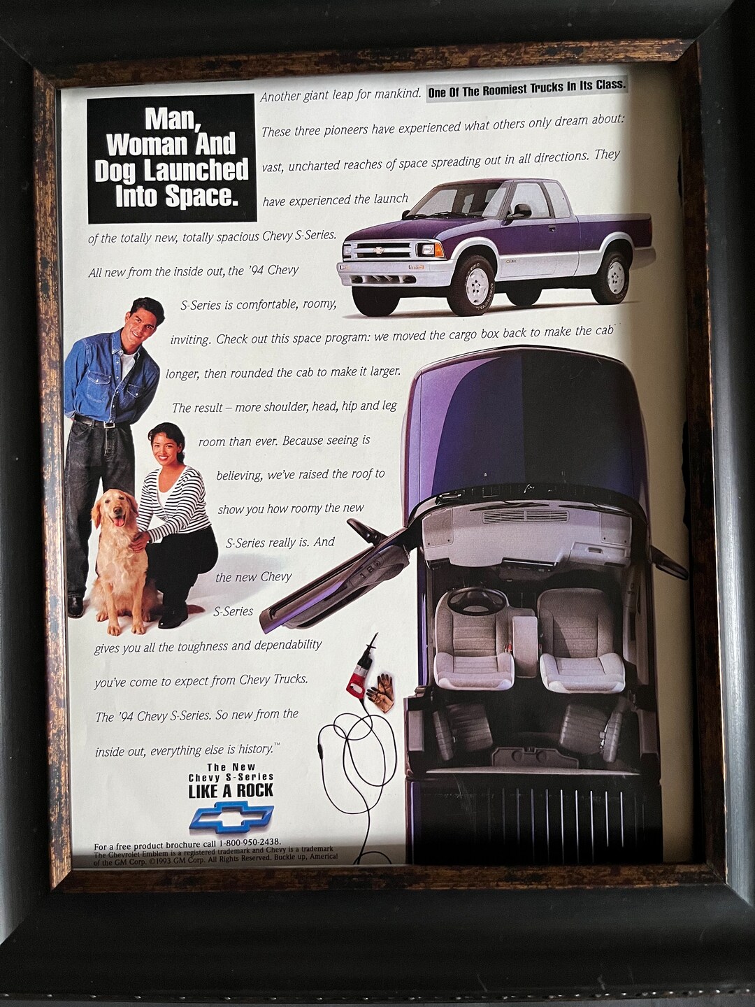 1990's Chevy S-series Pickup Truck 4x4 Advertisement - Etsy