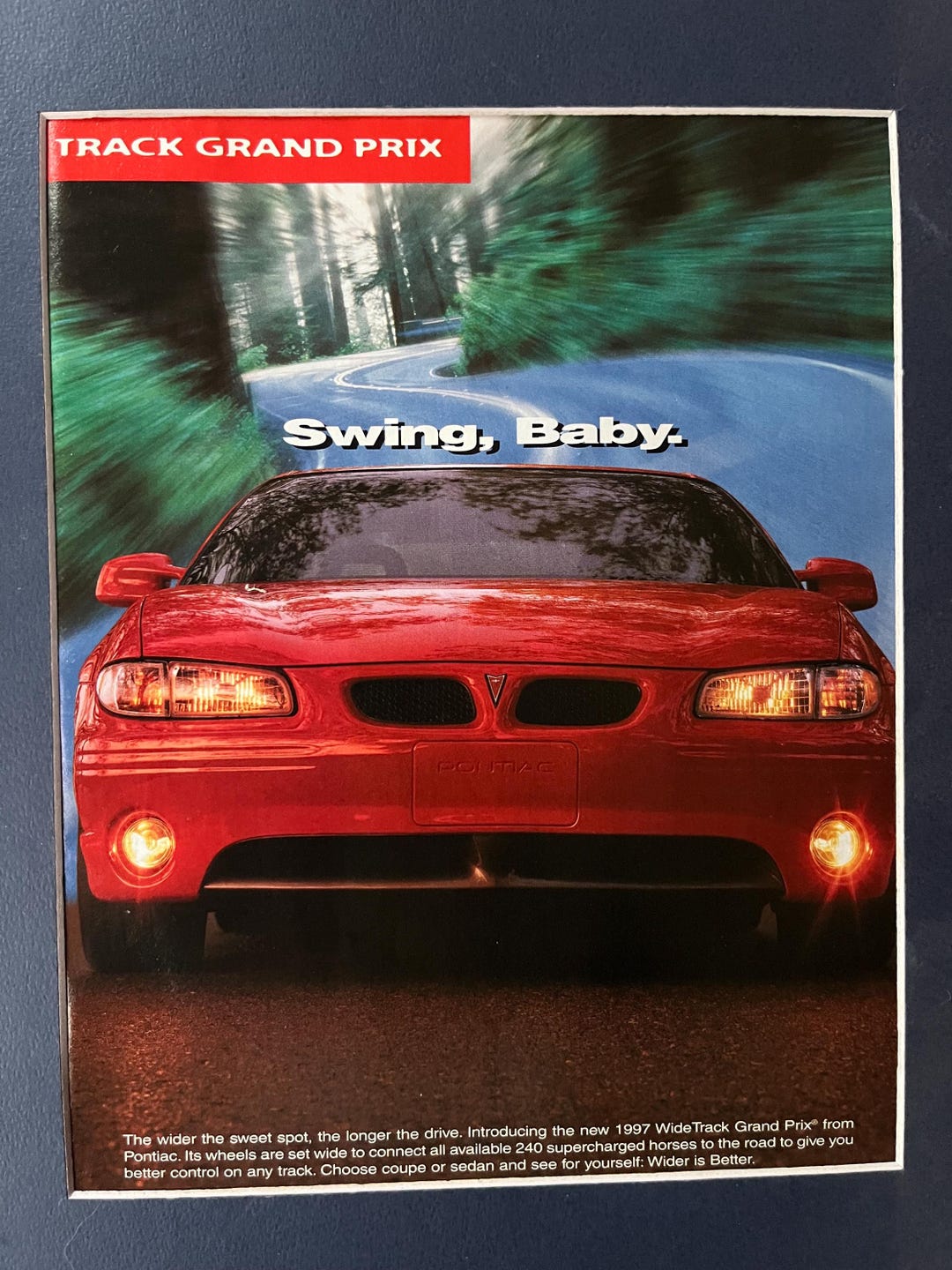 1990's Pontiac Grand Prix Widetrack Original Print Advertisement - Etsy