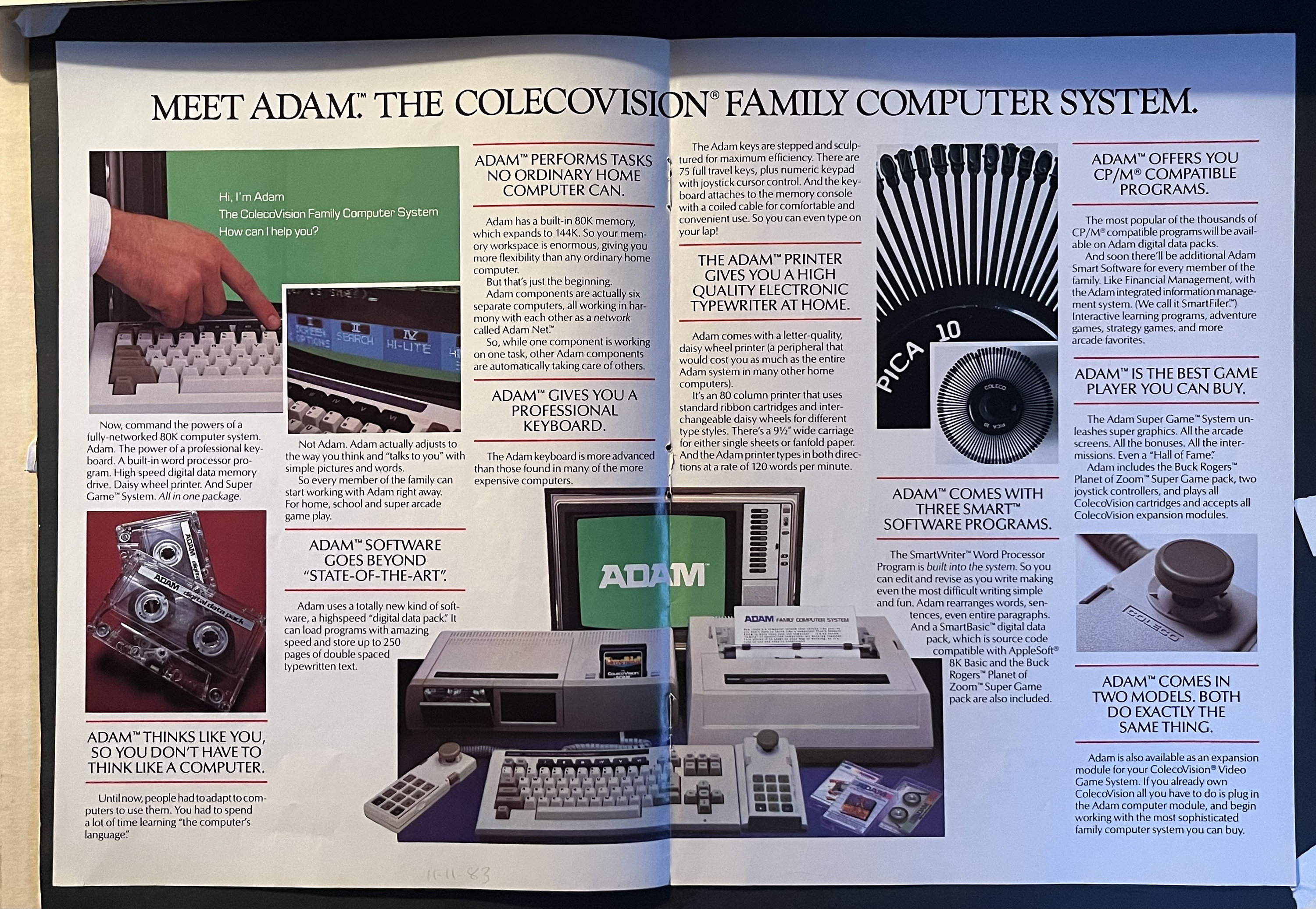 1980's Adam, Colecovision Family Computer System Print Advertisement - Etsy