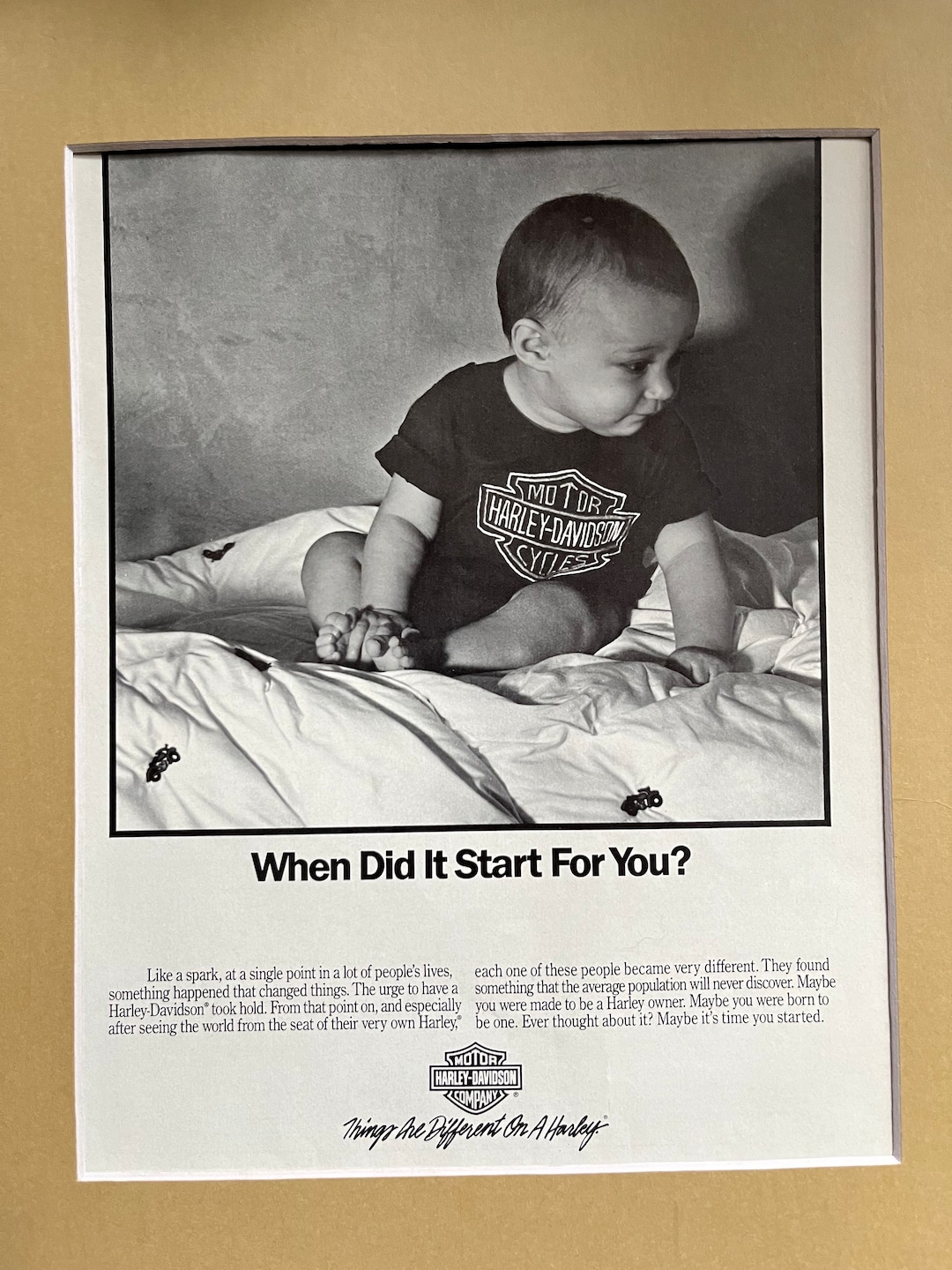 1990's Harley-davidson Advertisement - Etsy