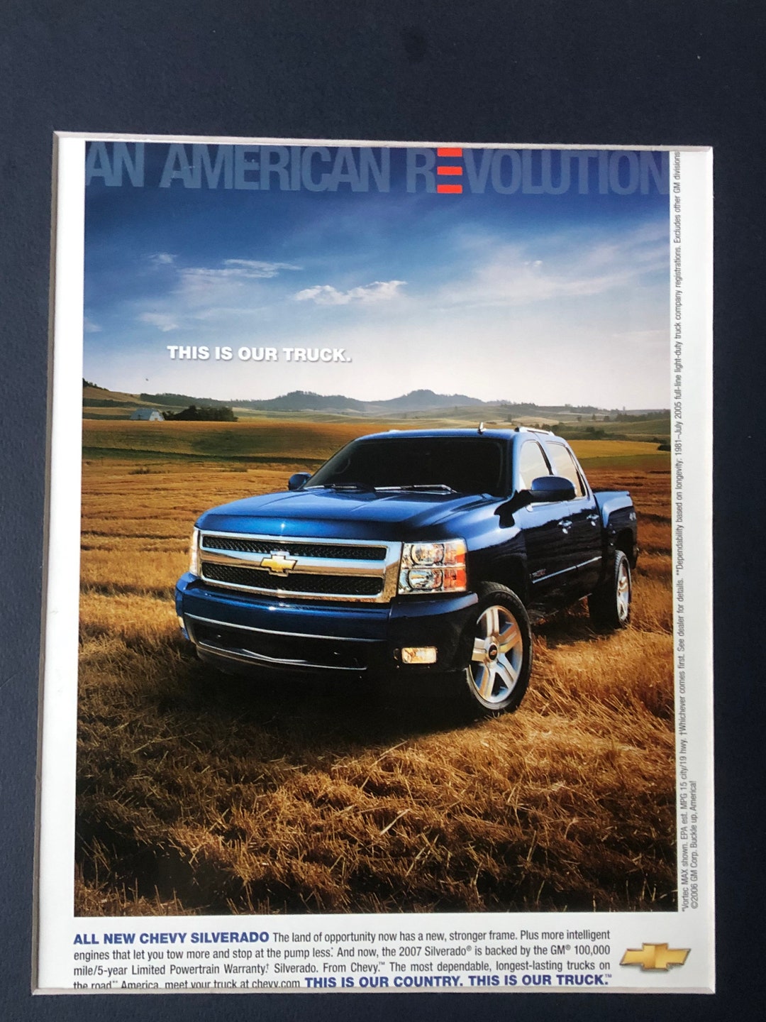 2000's Chevy Silverado Advertisement - Etsy