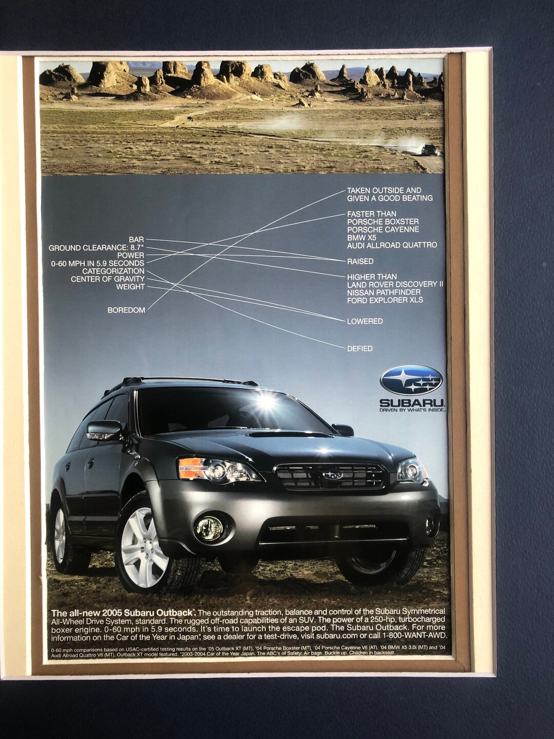 2000'S Subaru Outback Advertisement - Etsy