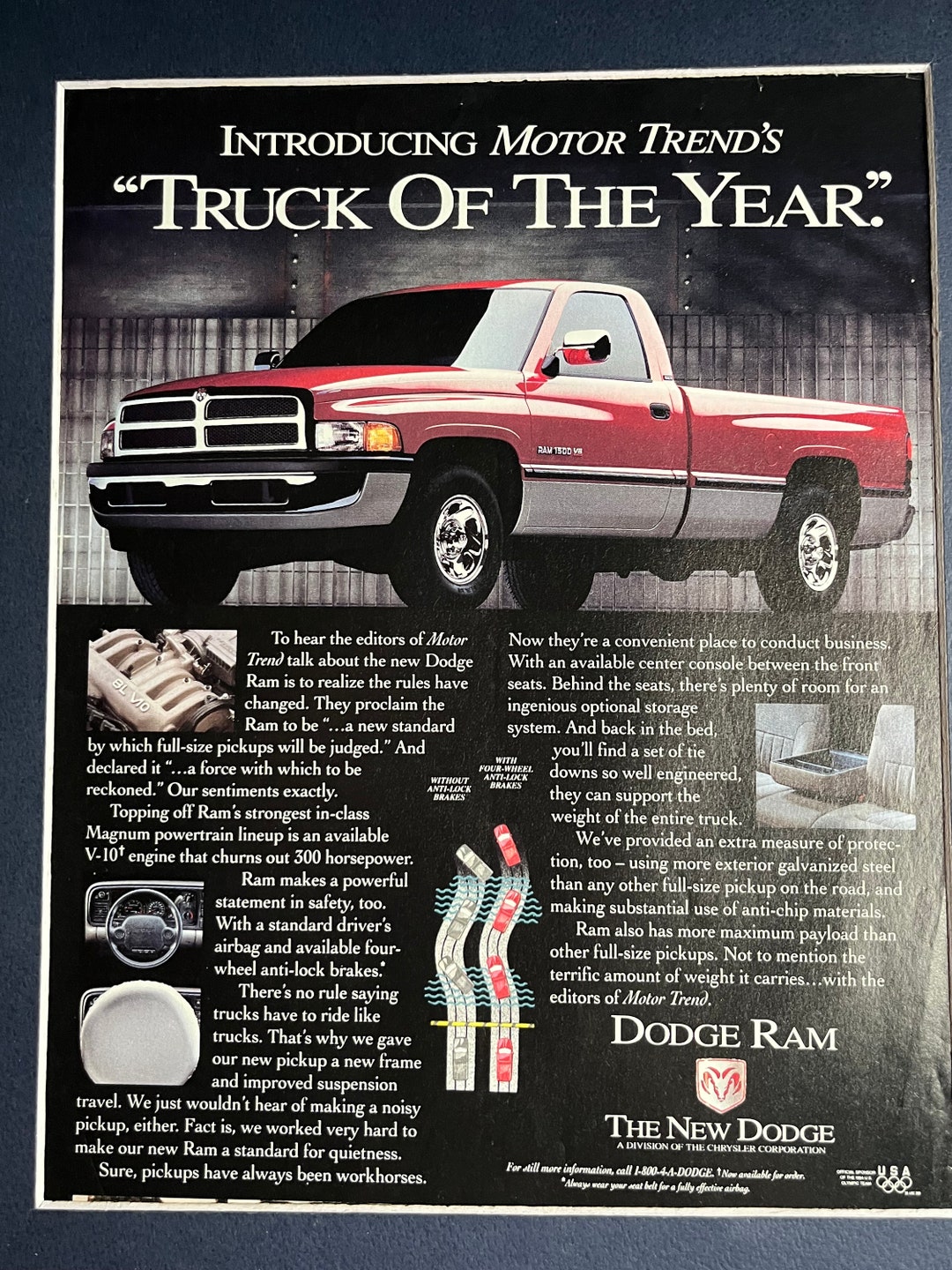 1990's Dodge Ram Print Advertisement - Etsy