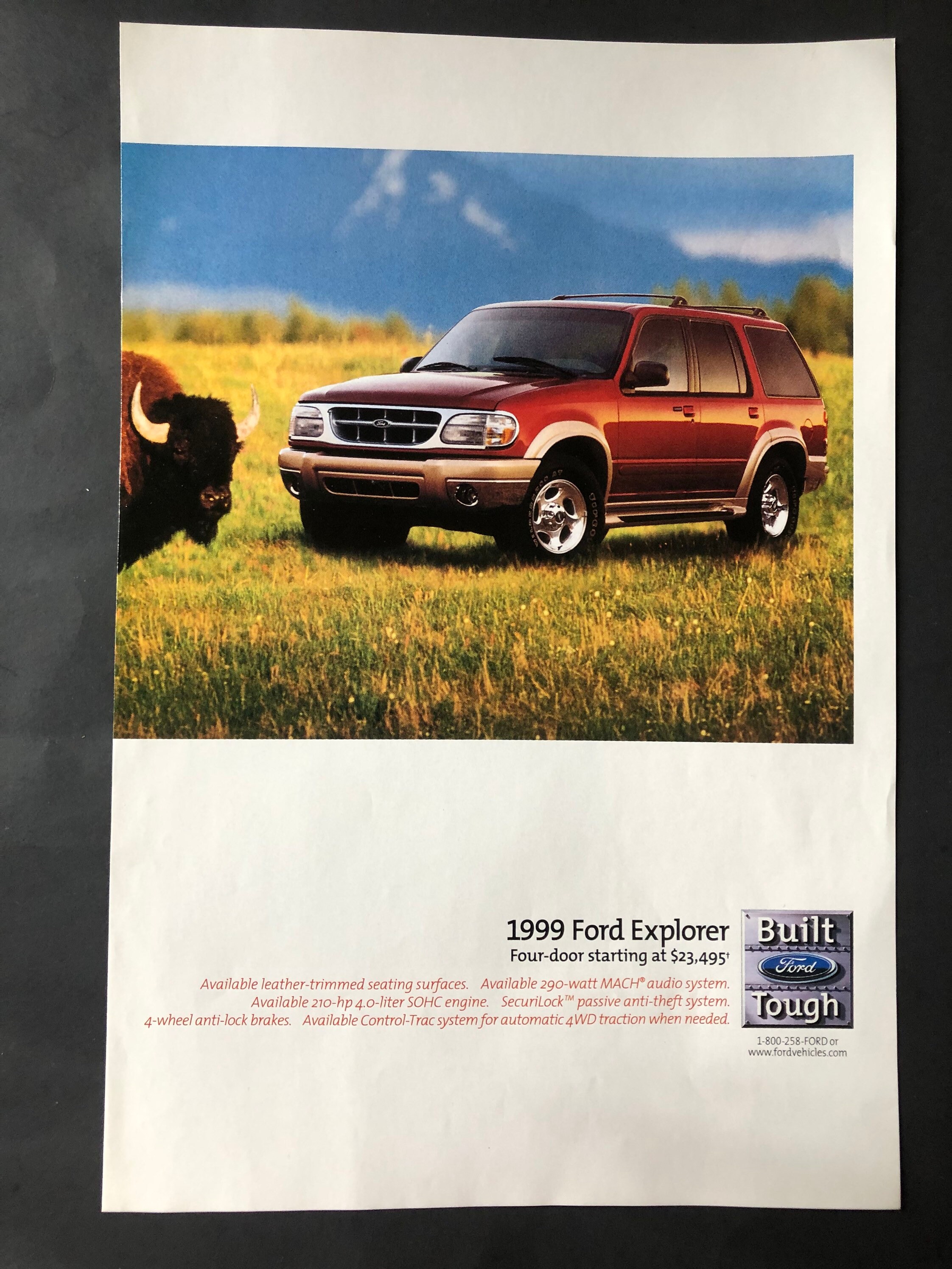 1990's Ford Explorer Vintage Advertisement - Etsy