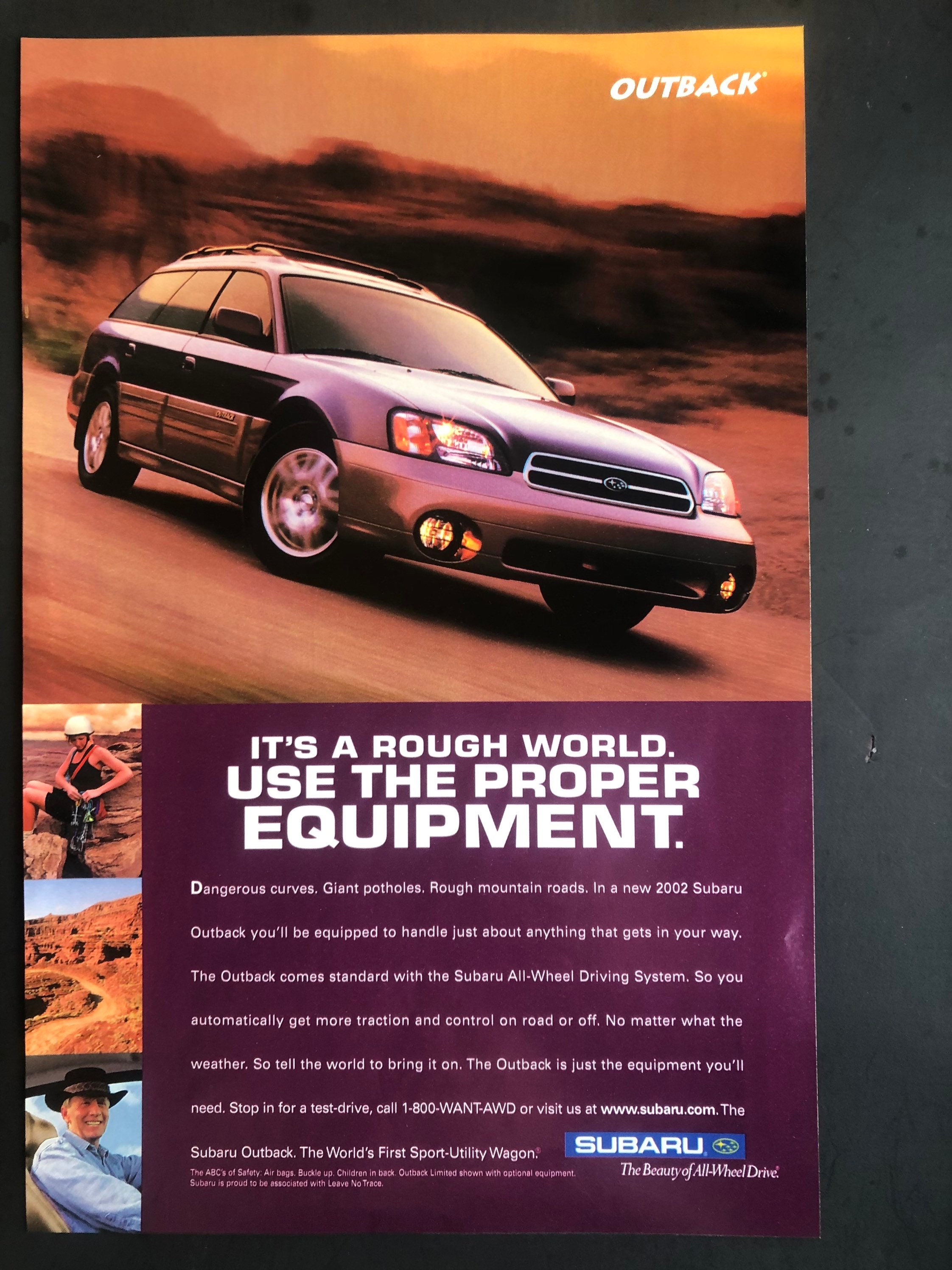 2000'S Subaru Outback Advertisement - Etsy