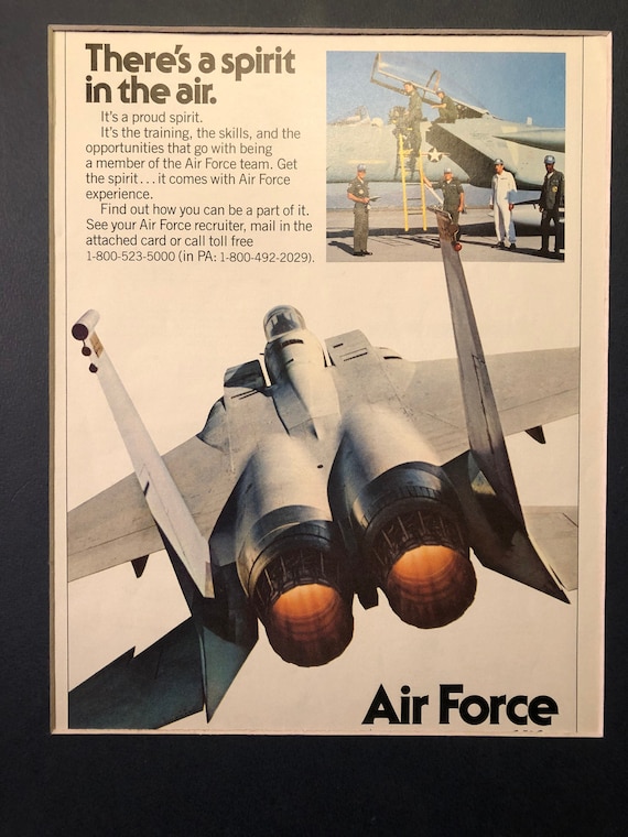 1980's United States Air Force Advertisement - Etsy