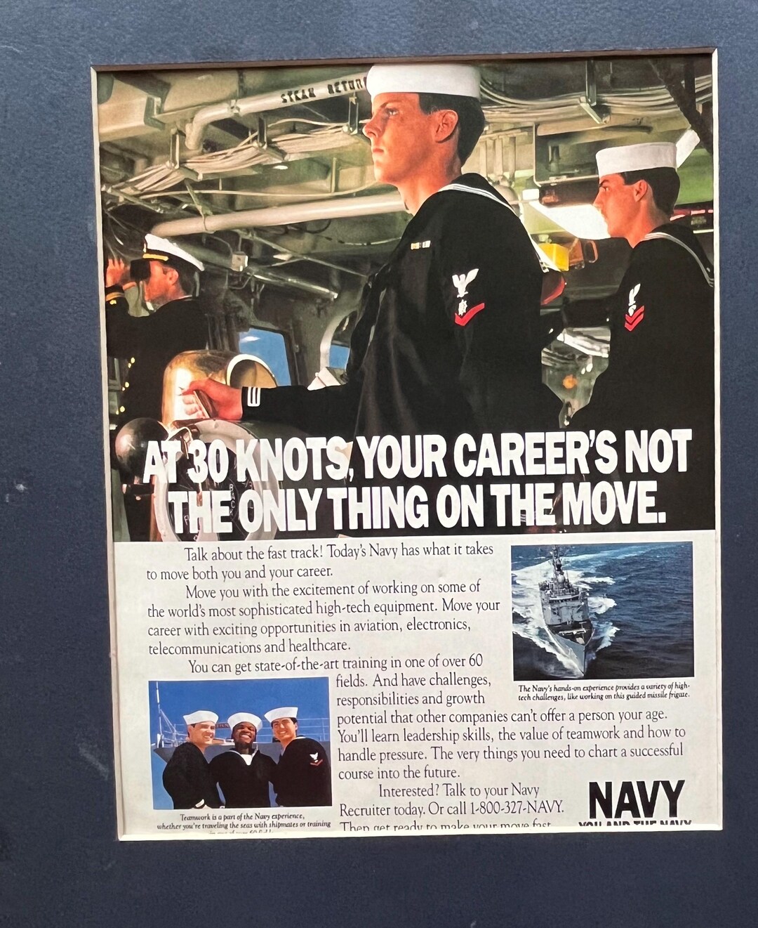 1990's United States Navy Advertisement - Etsy