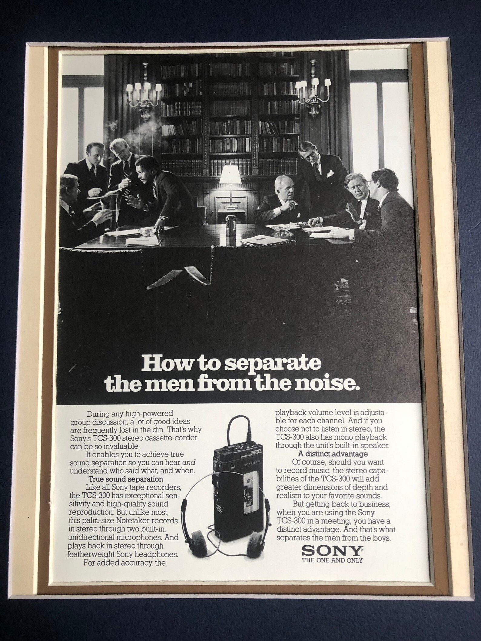 1980's Sony Walkman Advertisement how to Separate the Men From the ...