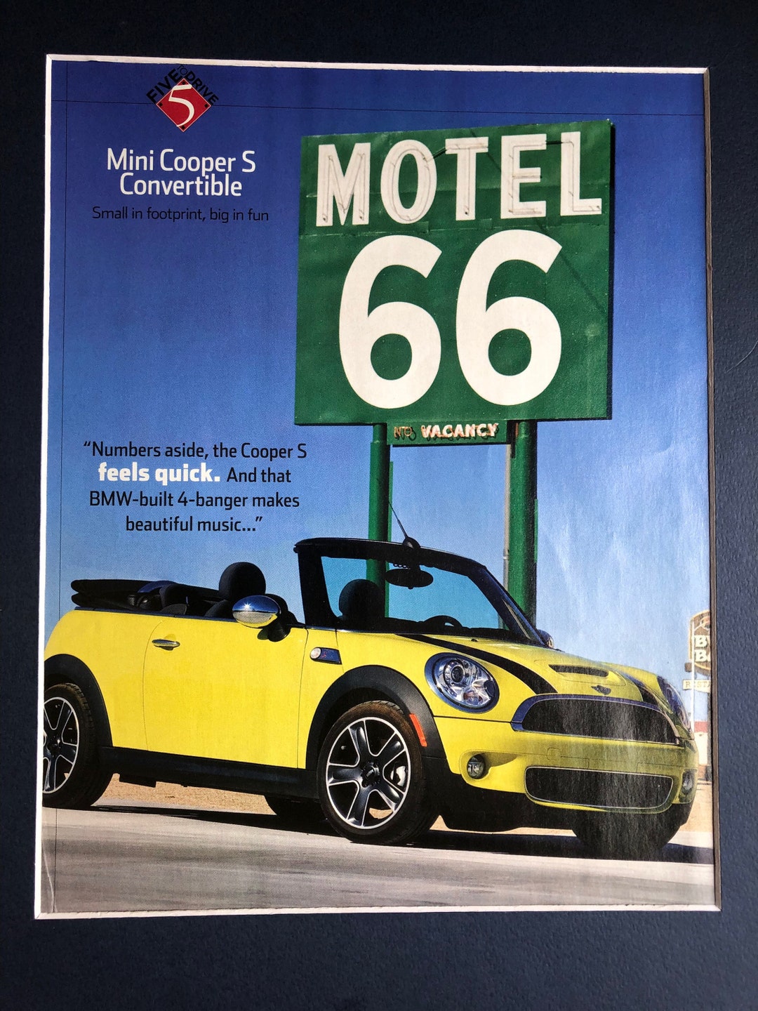 2000's Mini Cooper S Convertible Print Advertisement - Etsy