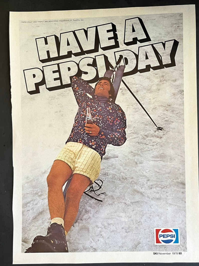 1970's Pepsi Original Print Advertisement "have a Pepsi Day" - Etsy