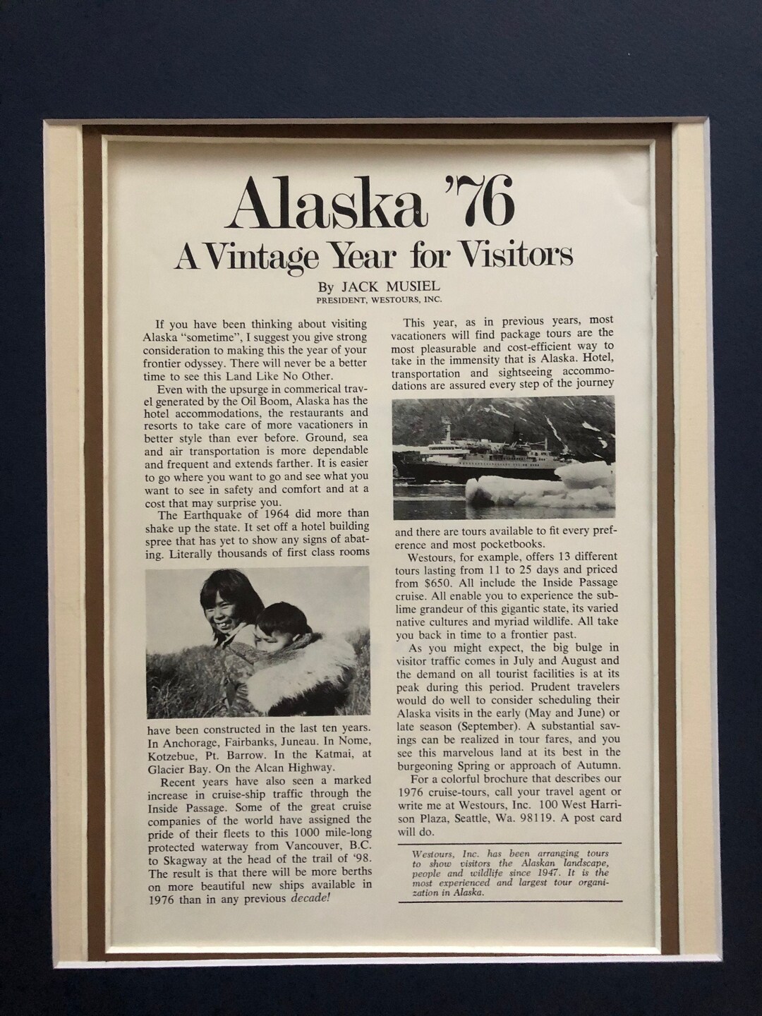 1970's Alaska Advertisement Alaska '76 - Etsy