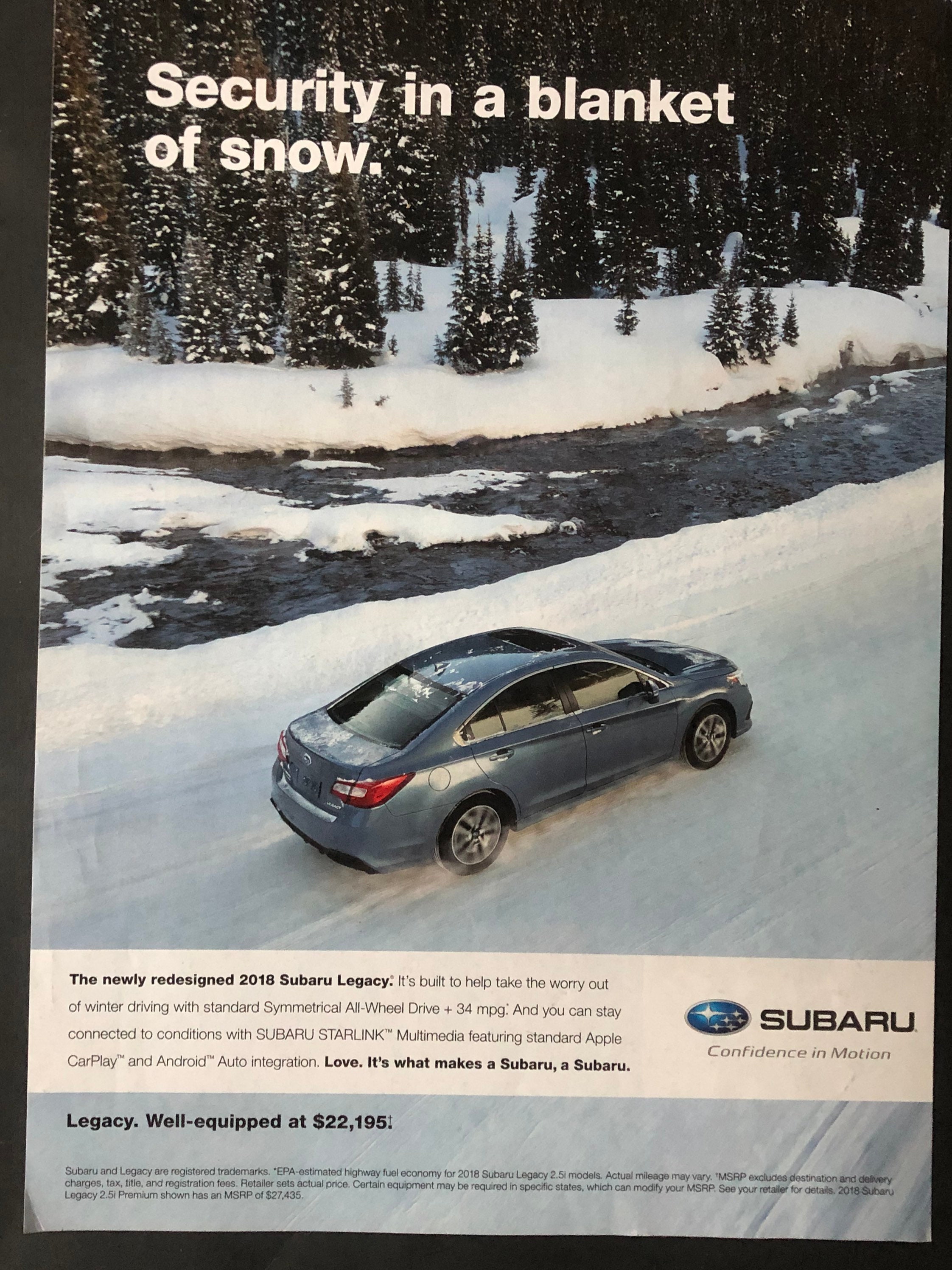 Subaru Legacy Snow