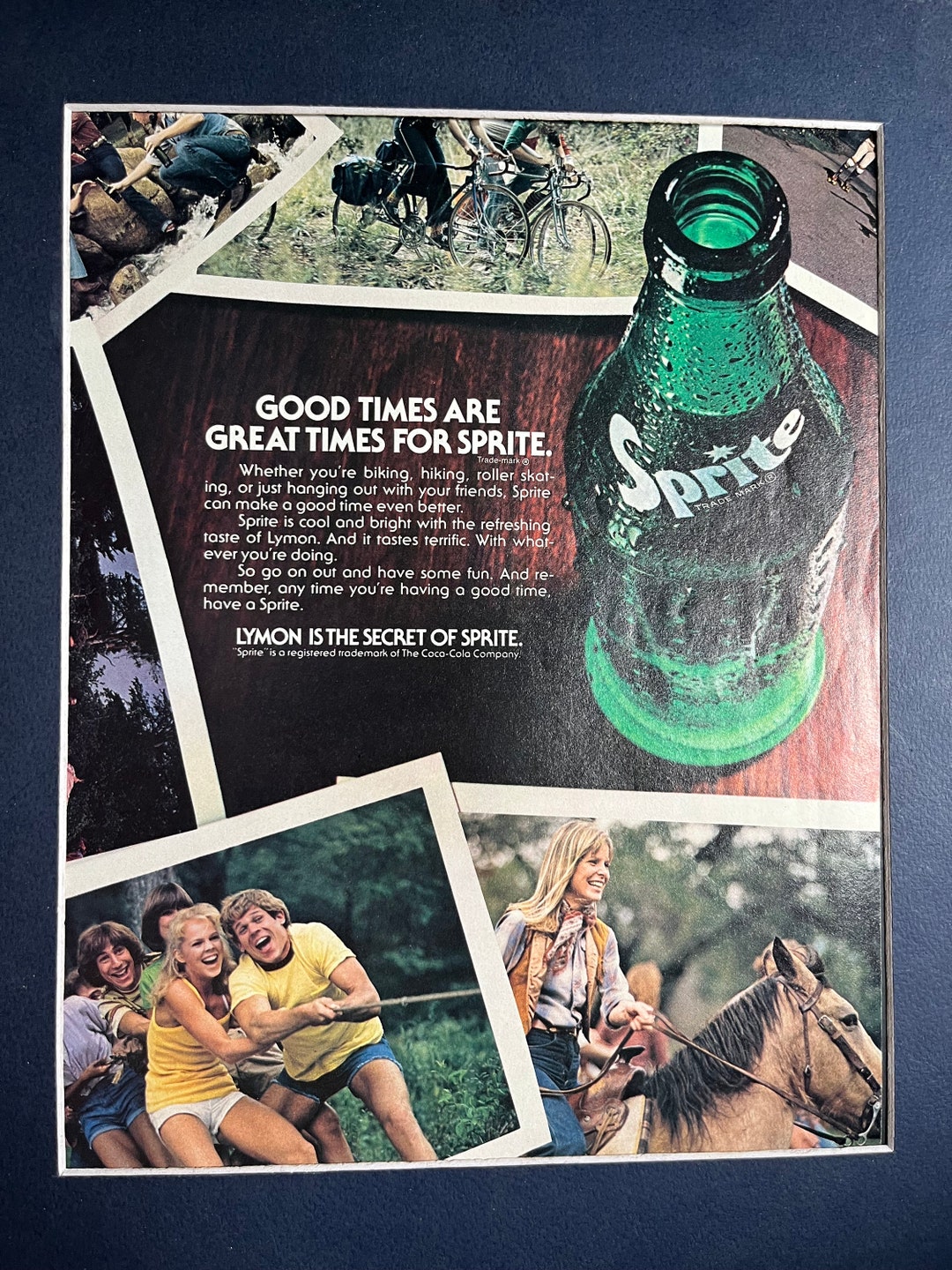 1970's Sprite Soda Advertisement - Etsy