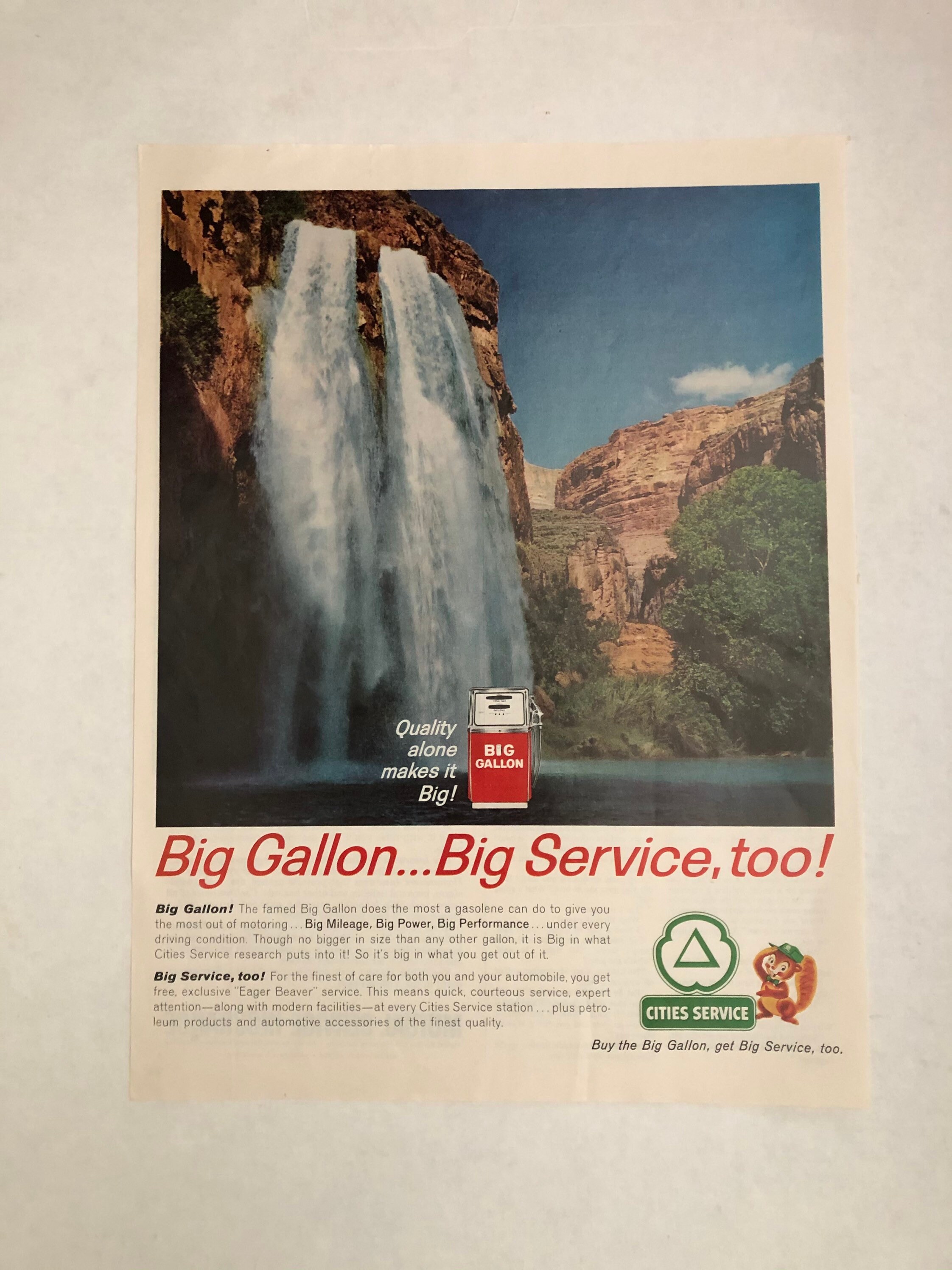 1960's Cities Service Station Advertisement - Etsy