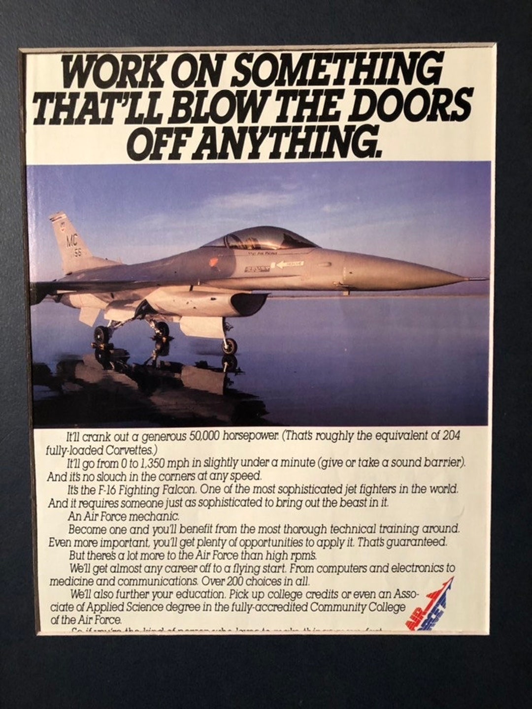 1990's United States Air Force Advertisement - Etsy