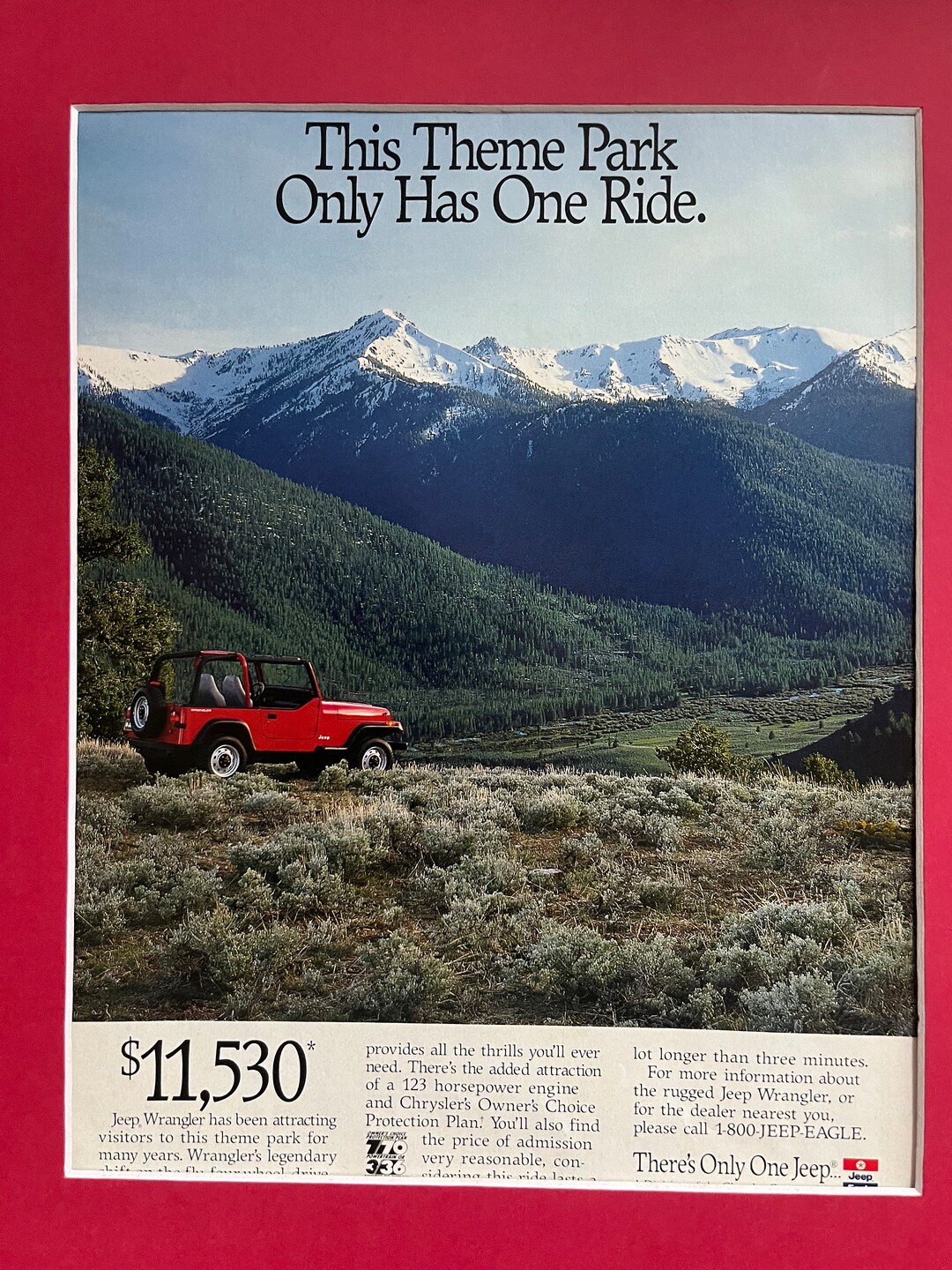 1990's Jeep Wrangler Rubicon Advertisement - Etsy