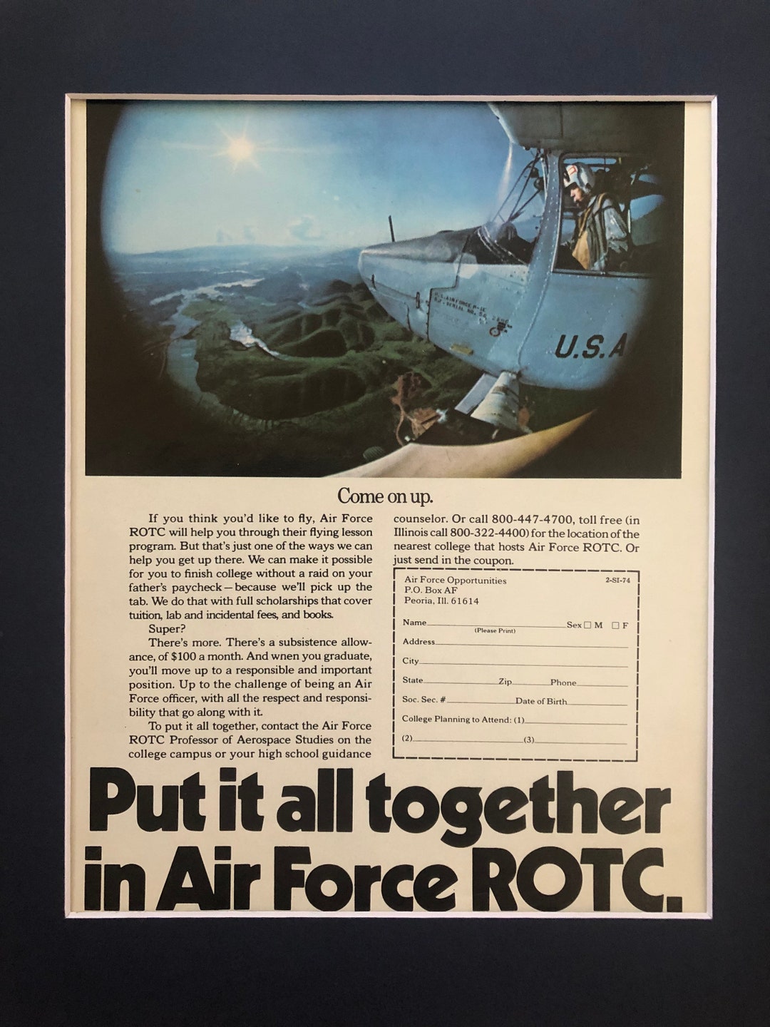 1970's United States Air Force Advertisement - Etsy